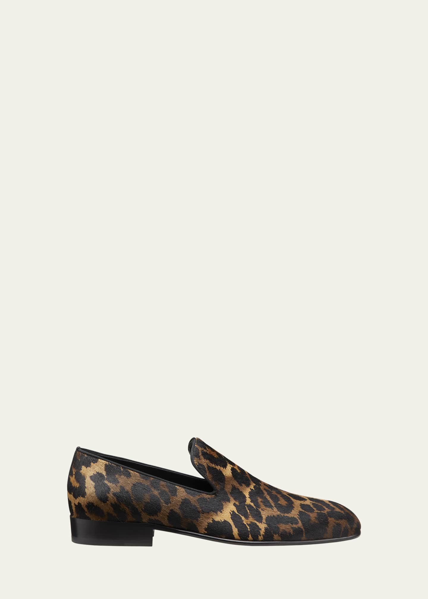 Stuart Weitzman Men's Alfred Leopard-Print Calf Hair Loafers - Bergdorf ...