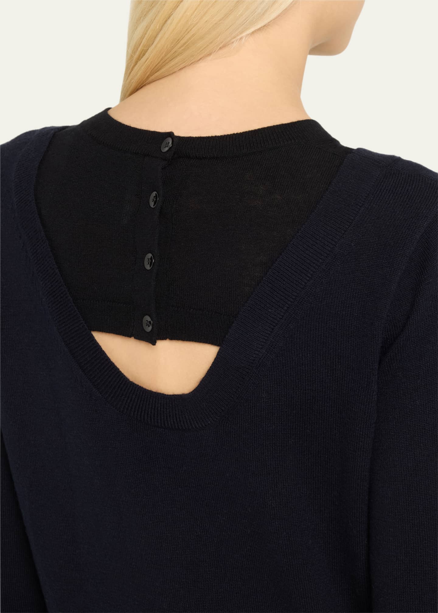 3.1 Phillip Lim Long-Sleeve Double Layered Sweater - Bergdorf Goodman