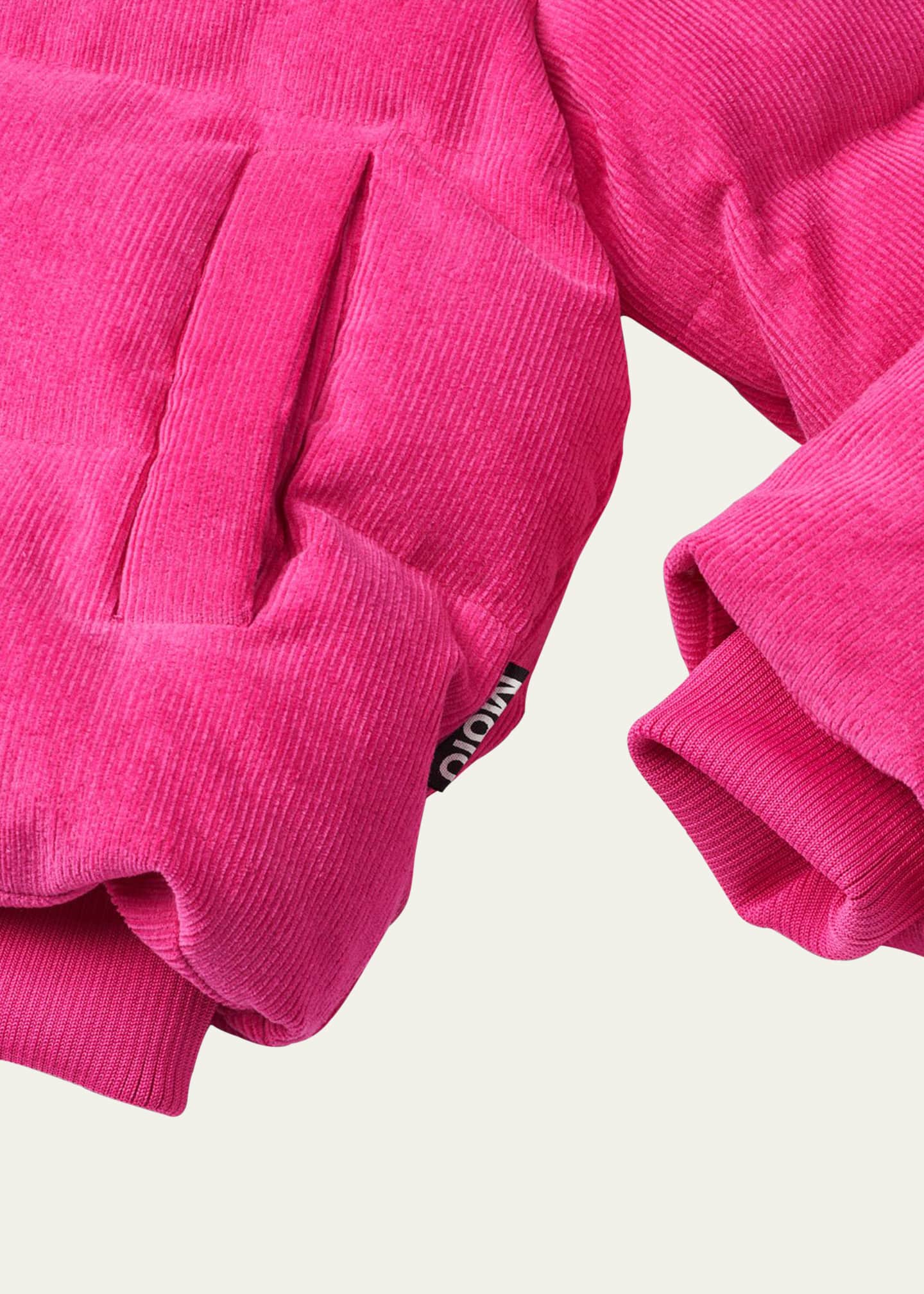 Molo Girl's Helina Ribbed Puffer Jacket, Size 4-7 - Bergdorf Goodman