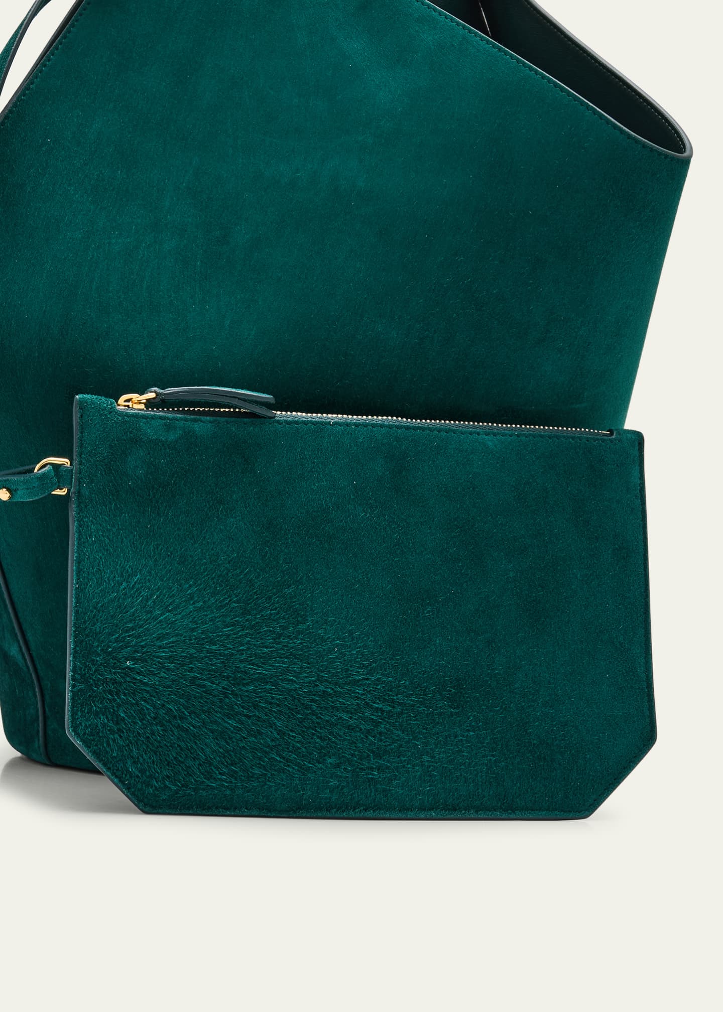 Khaite Lotus Medium Calfskin Suede Tote Bag - Bergdorf Goodman