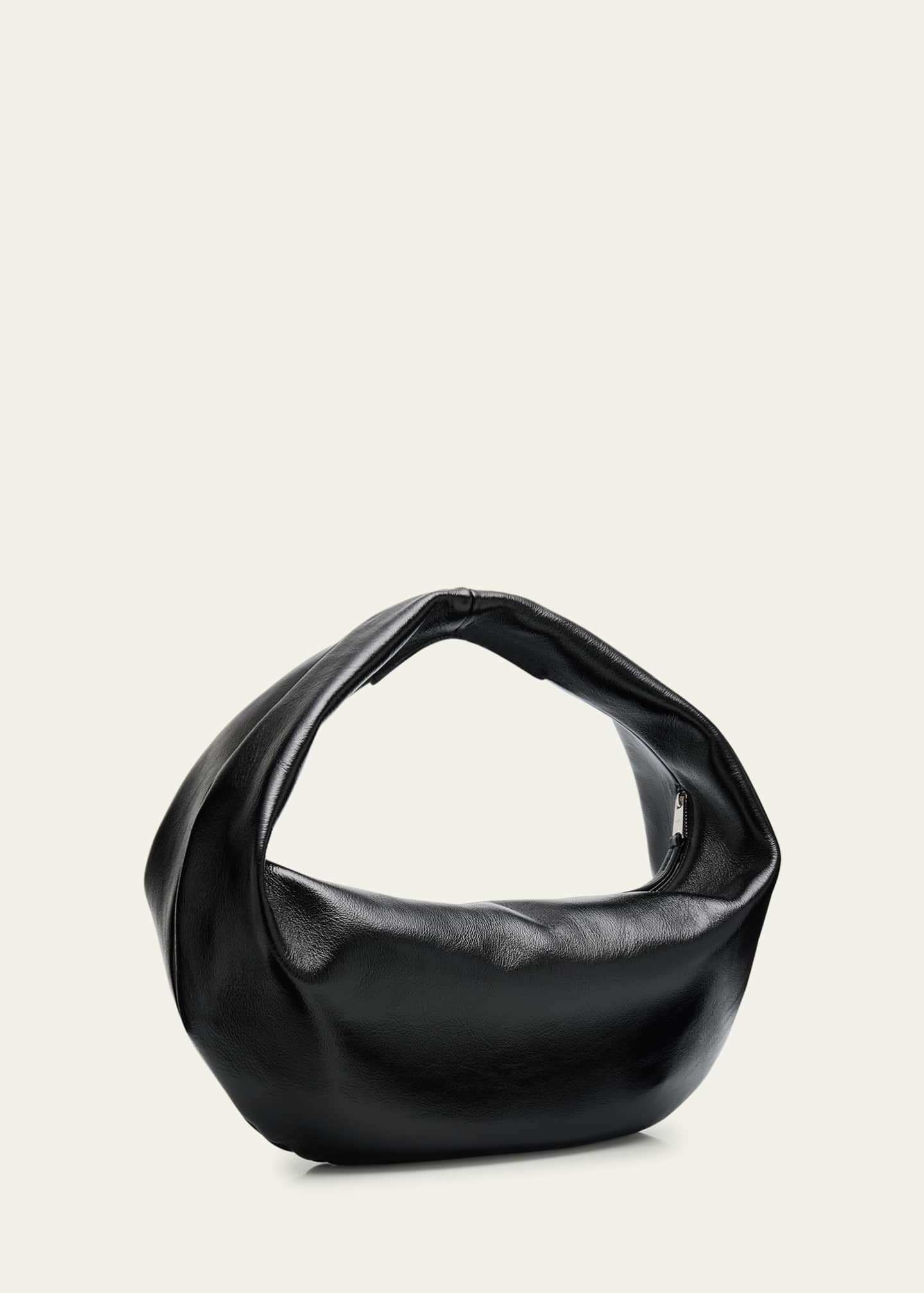 Khaite Olivia Medium Crackle Patent Hobo Bag - Bergdorf Goodman
