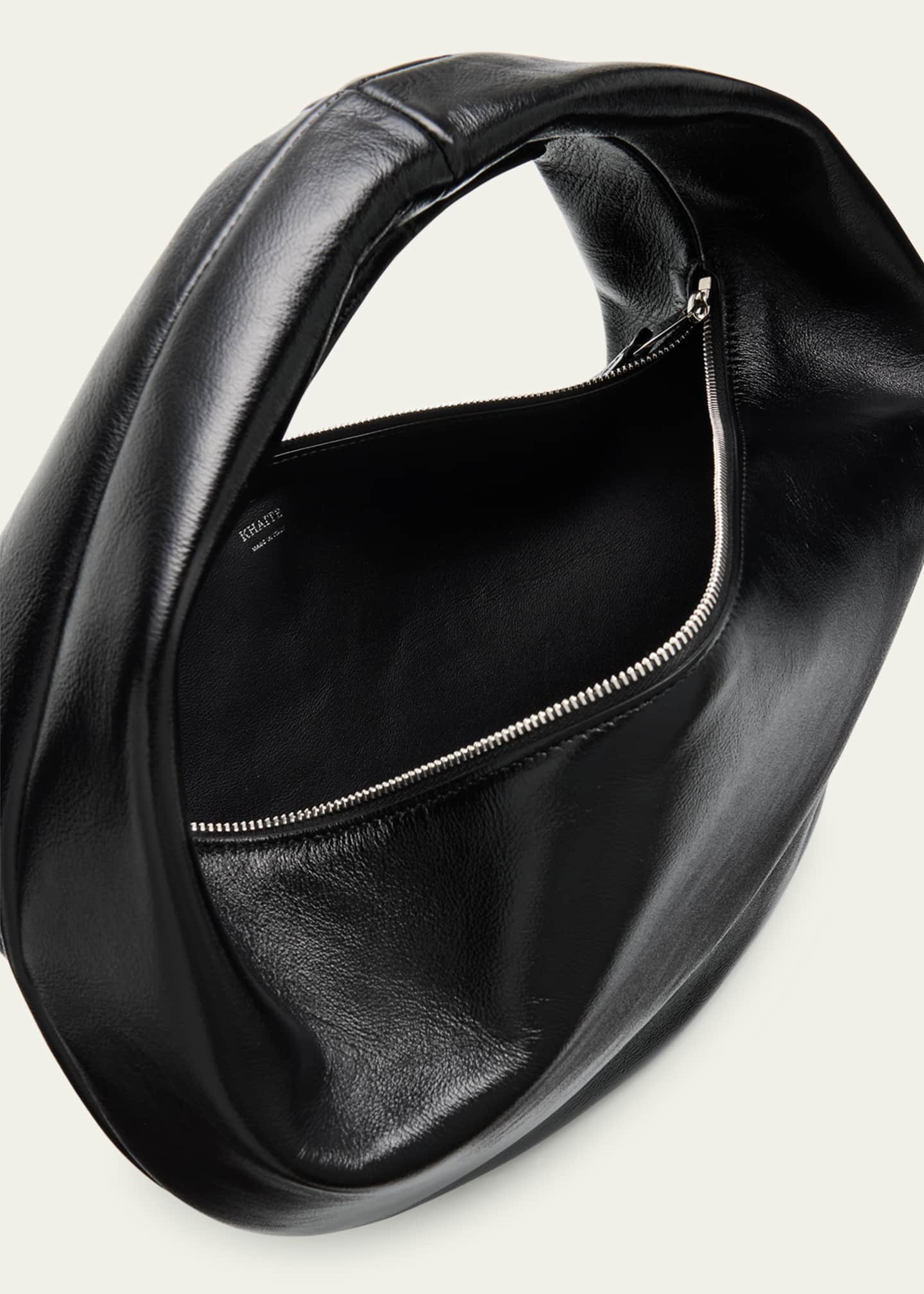 Khaite Olivia Medium Crackle Patent Hobo Bag - Bergdorf Goodman