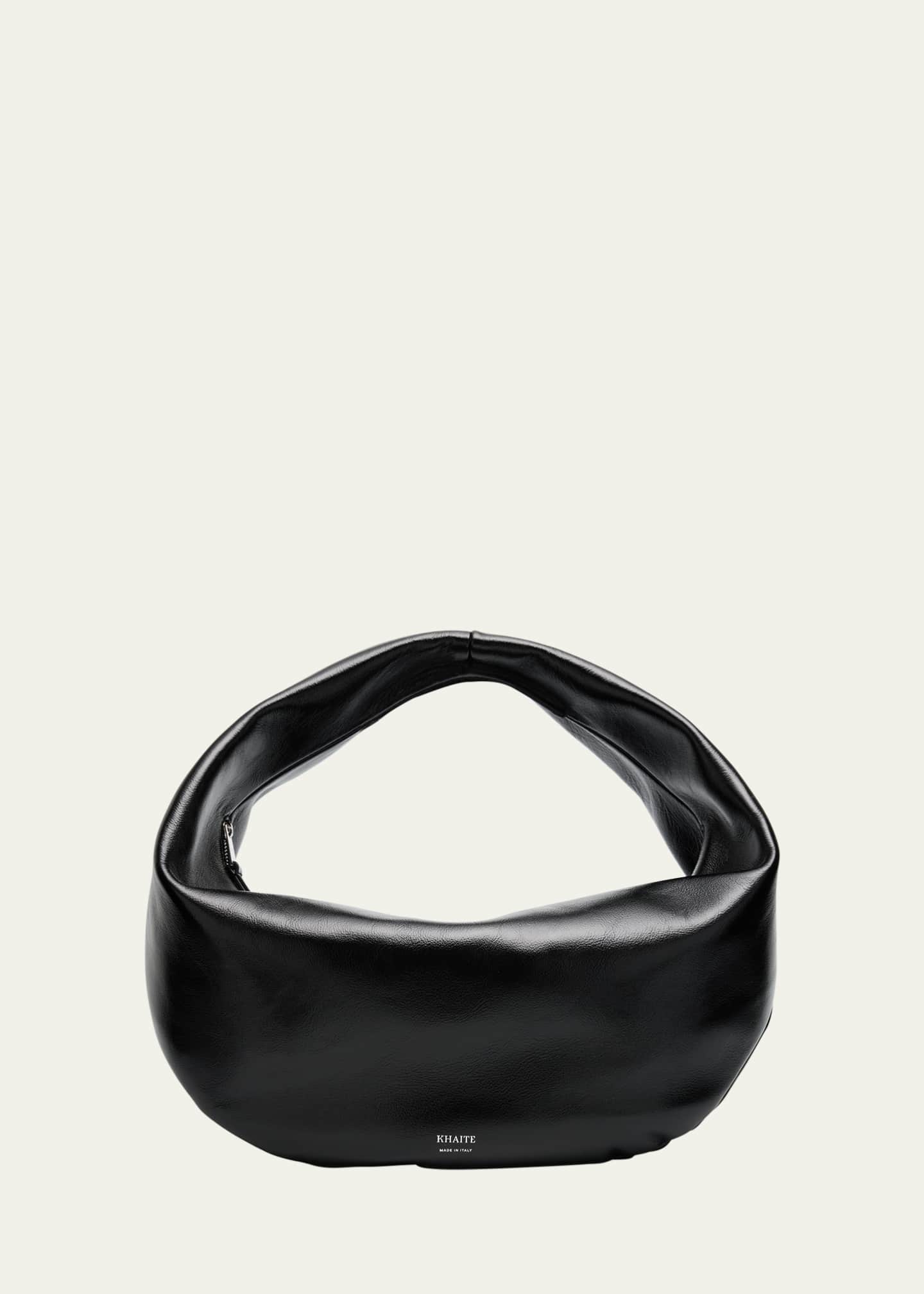 Khaite Olivia Medium Crackle Patent Hobo Bag - Bergdorf Goodman