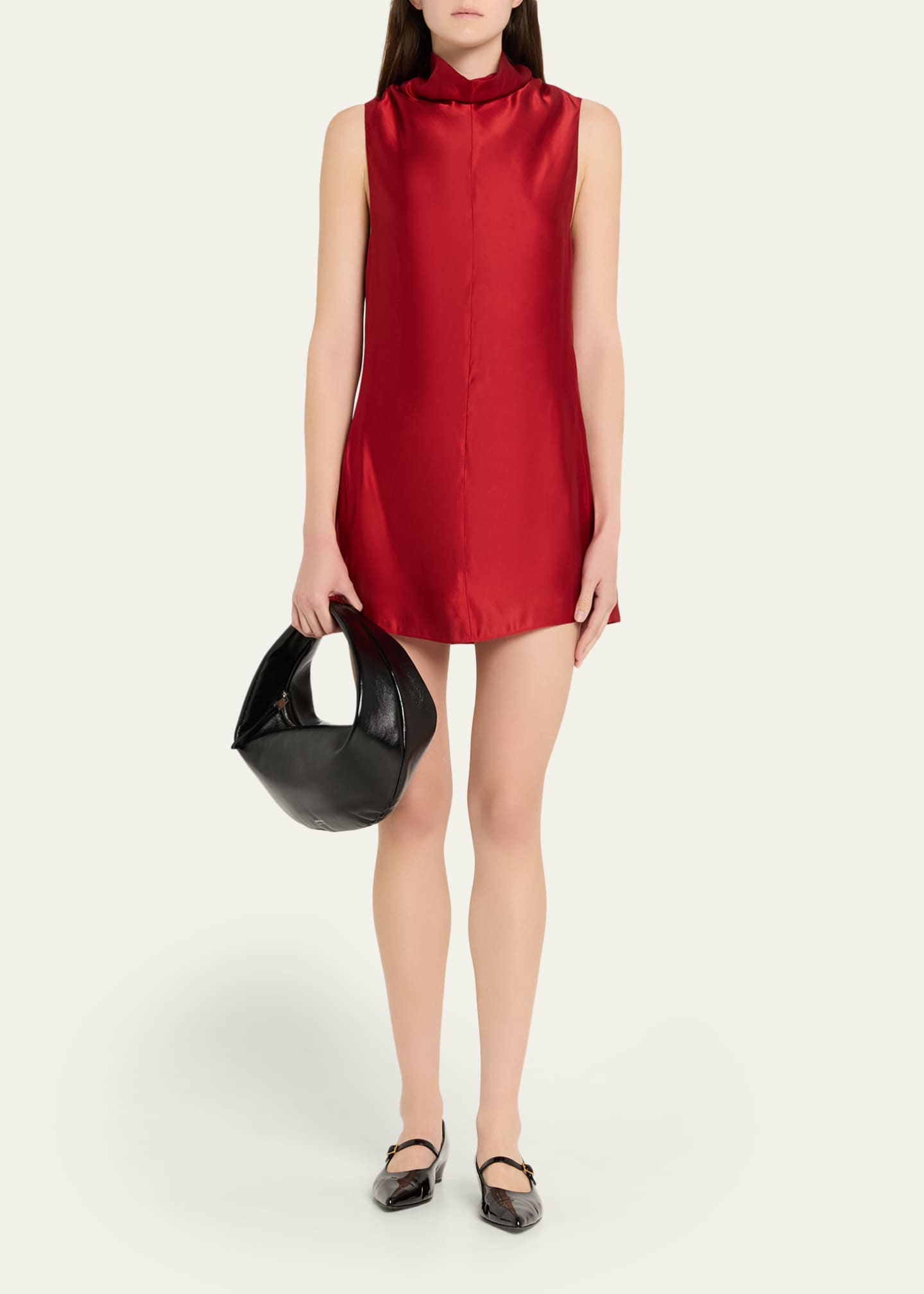 Khaite Olivia Medium Crackle Patent Hobo Bag - Bergdorf Goodman