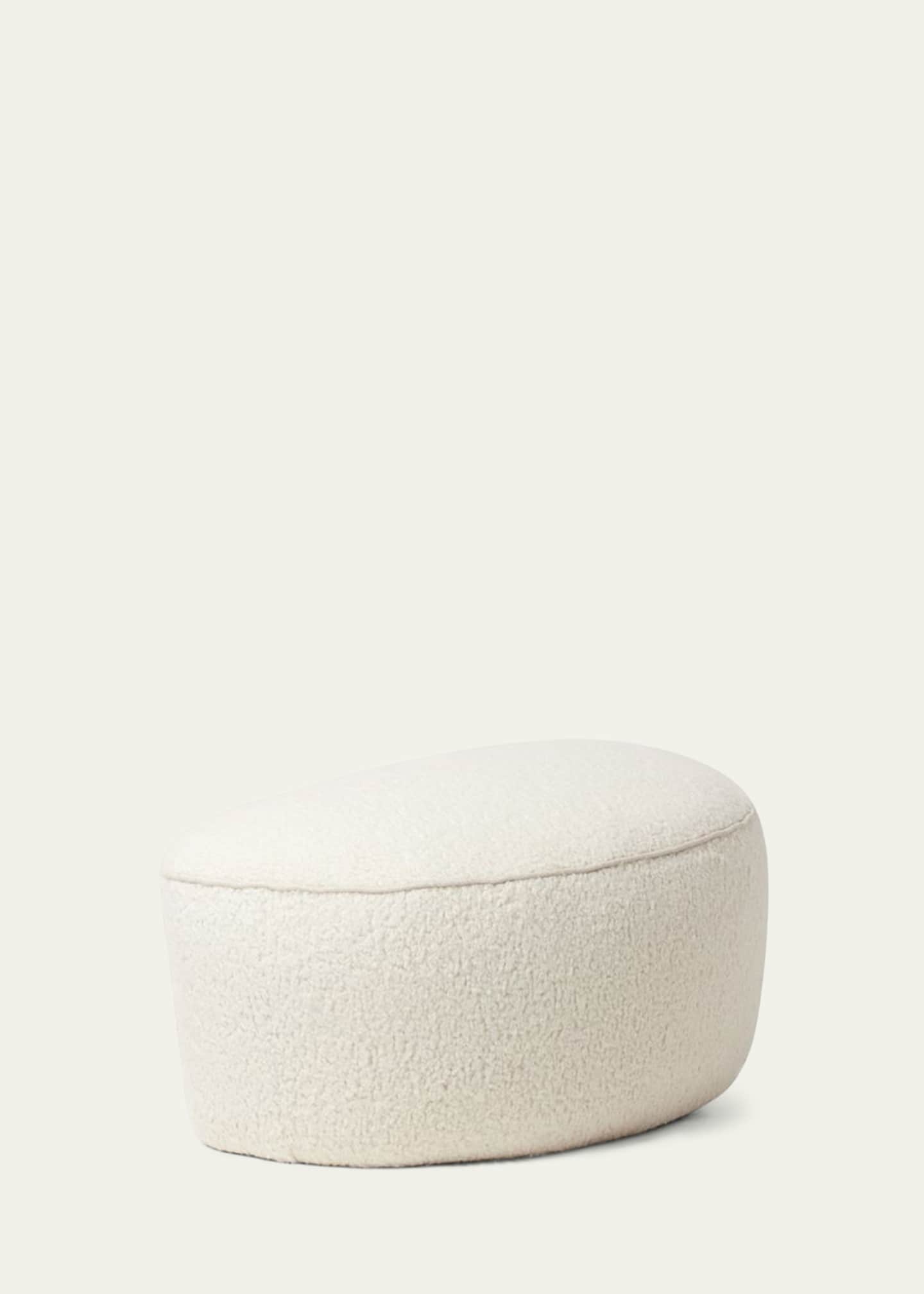 Interlude Home x Widell + Boschetti Laurent Velvet & Sherpa Ottoman by Barette Widell - Bergdorf ...