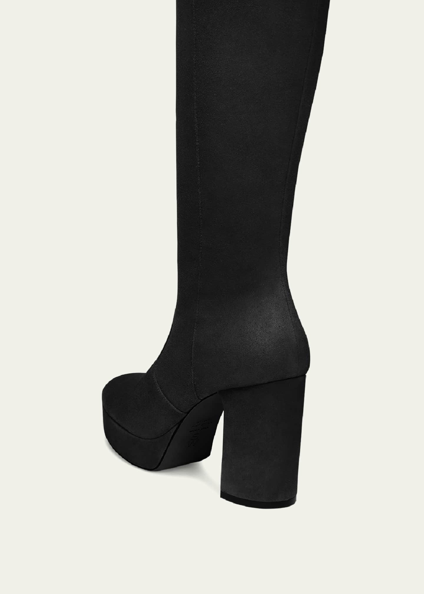 Stuart Weitzman Dayna Suede Platform Boots - Bergdorf Goodman