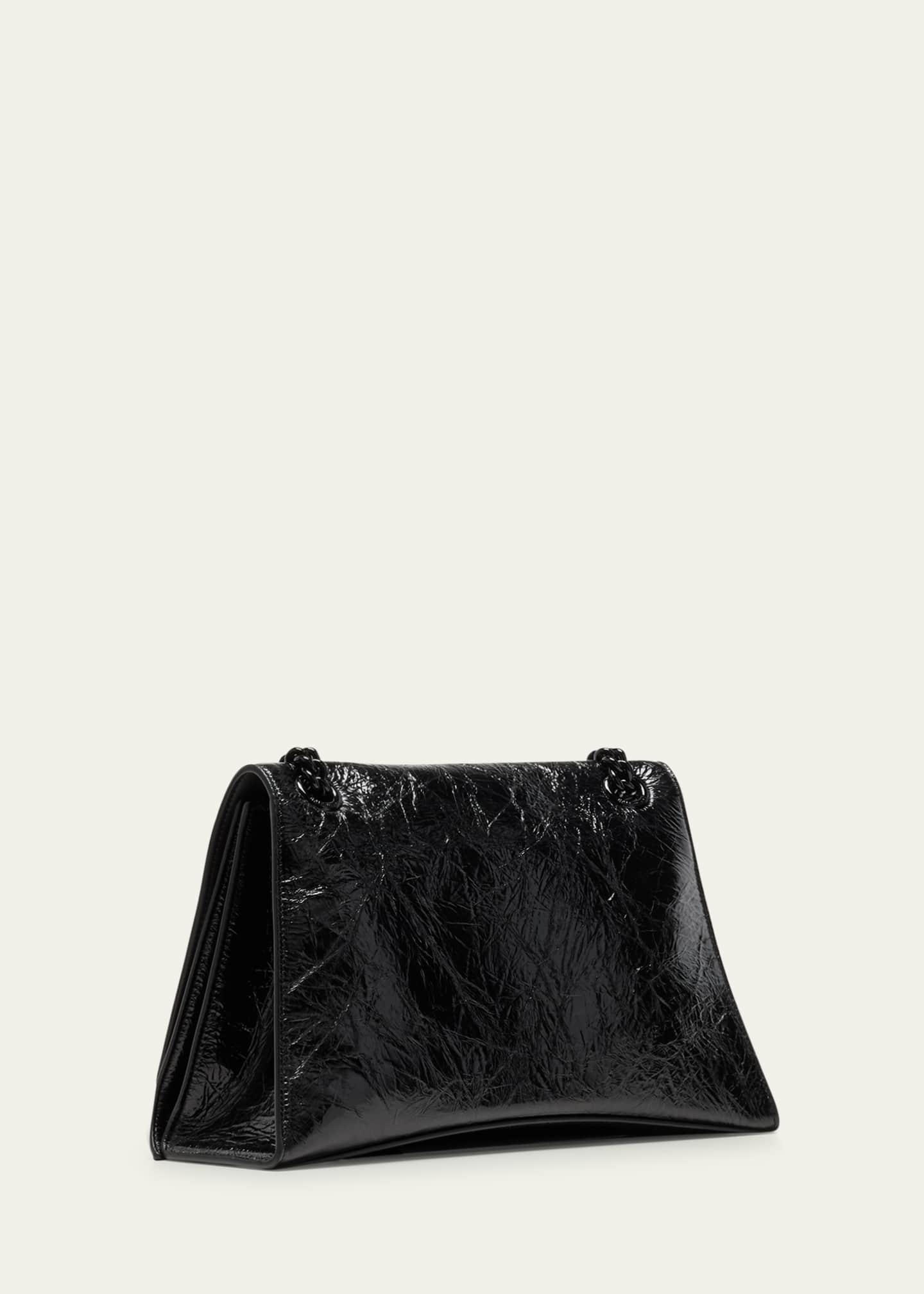 Balenciaga Crush Medium Varnished Leather Shoulder Bag - Bergdorf Goodman