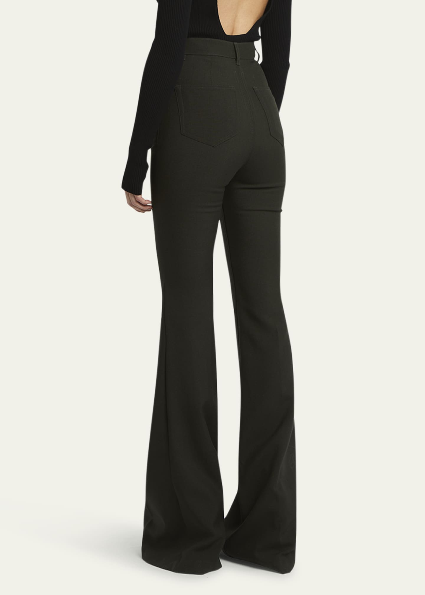 Rick Owens Long Bootcut Wool Denim Jeans - Bergdorf Goodman