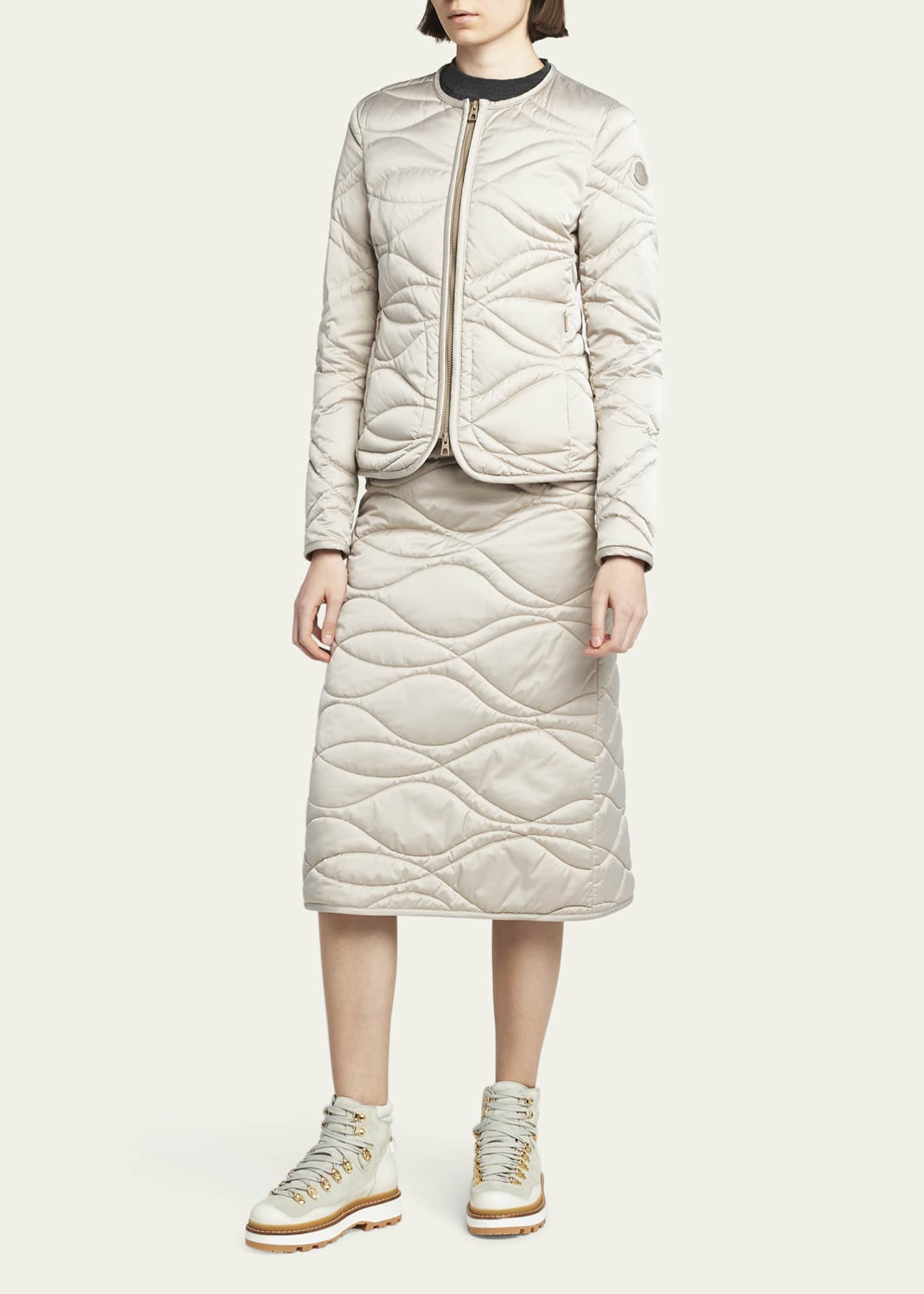 Moncler Pyrope Satin Tech Nylon Quilted Jacket - Bergdorf Goodman