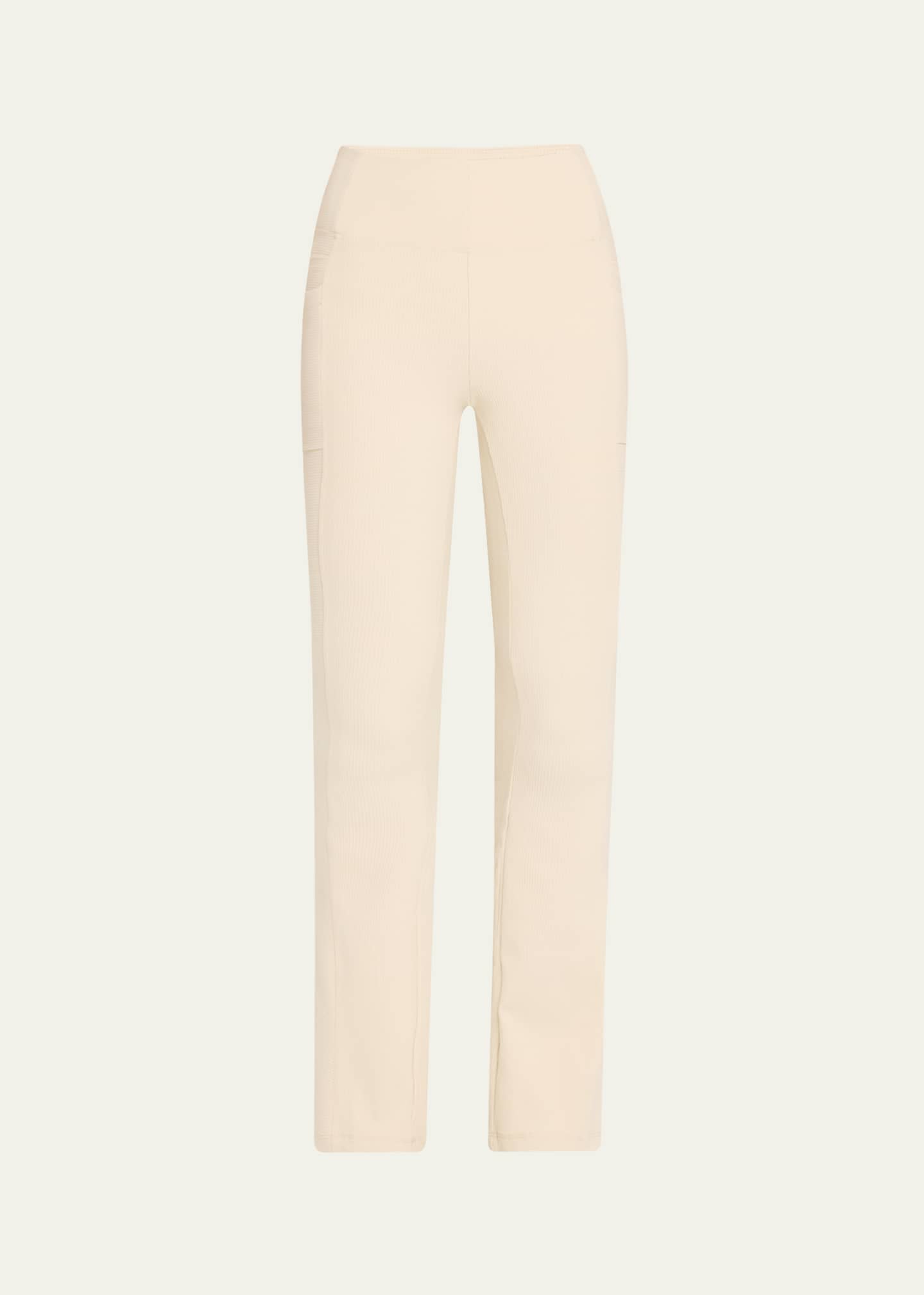 Blanc Noir Directional Rib Bootcut Pants - Bergdorf Goodman Blanc Noir Directional Rib Bootcut Pants - Bergdorf Goodman