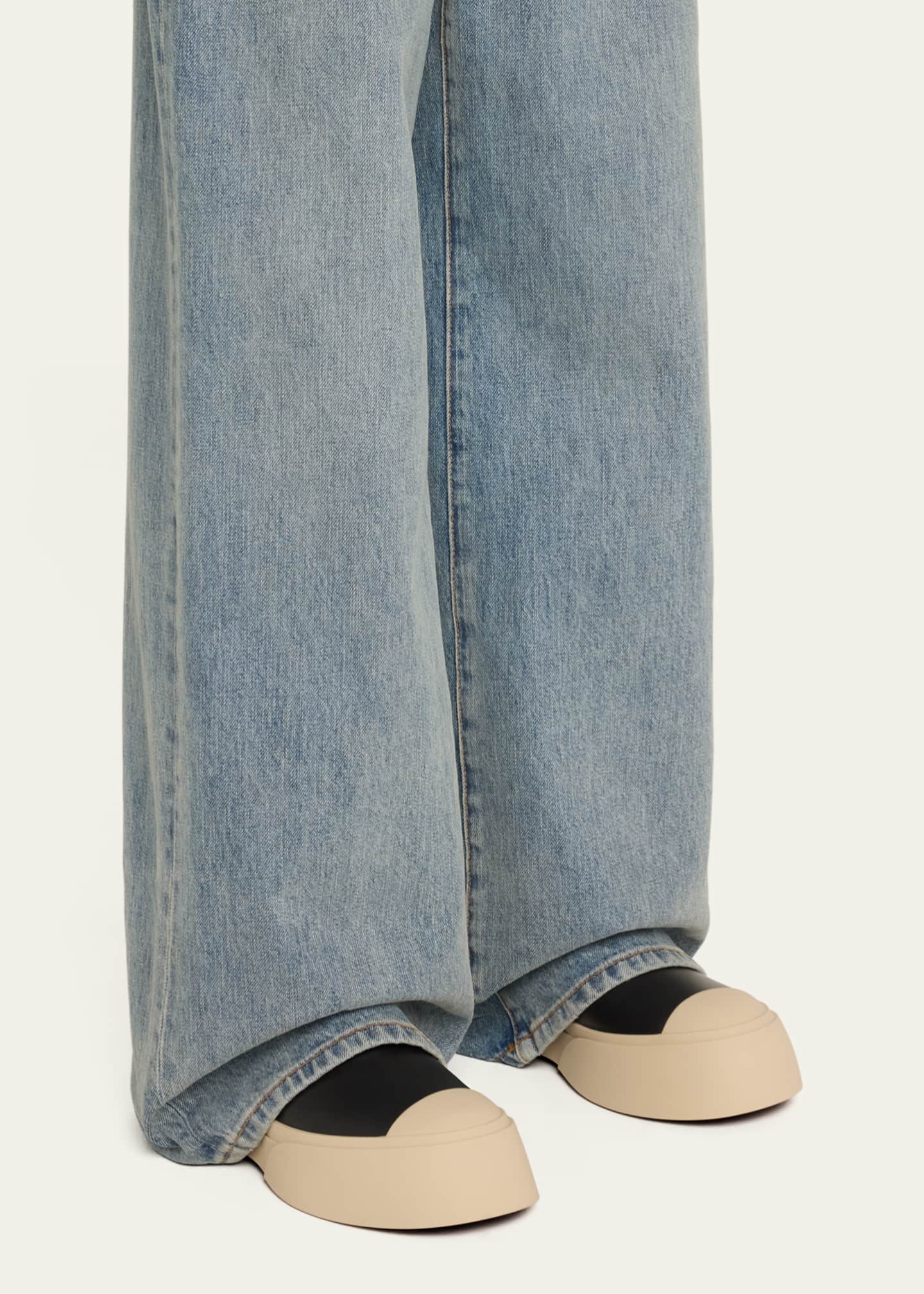 Marni Pablo Leather Shearling Mule Sneakers - Bergdorf Goodman