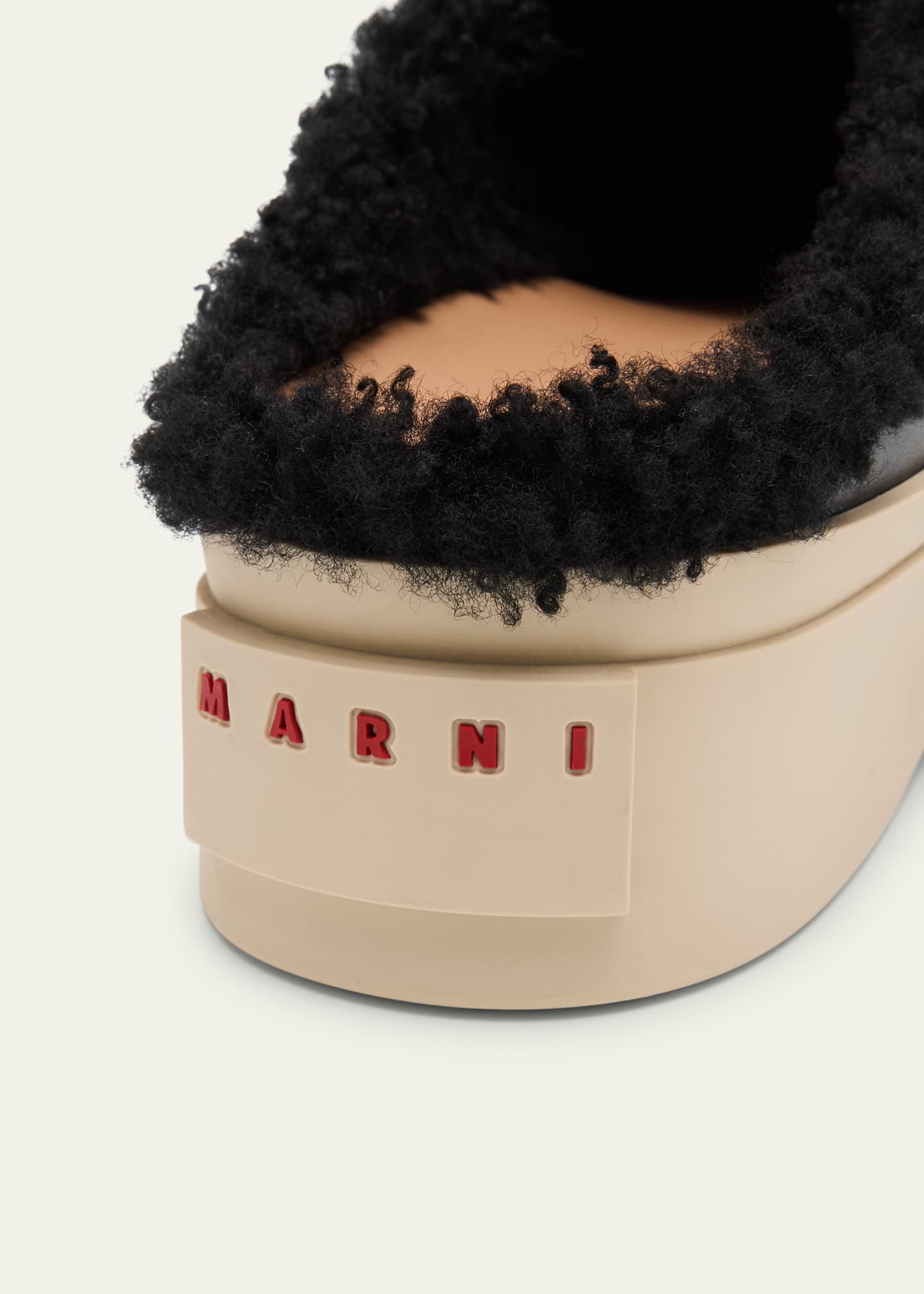 Marni Pablo Leather Shearling Mule Sneakers - Bergdorf Goodman