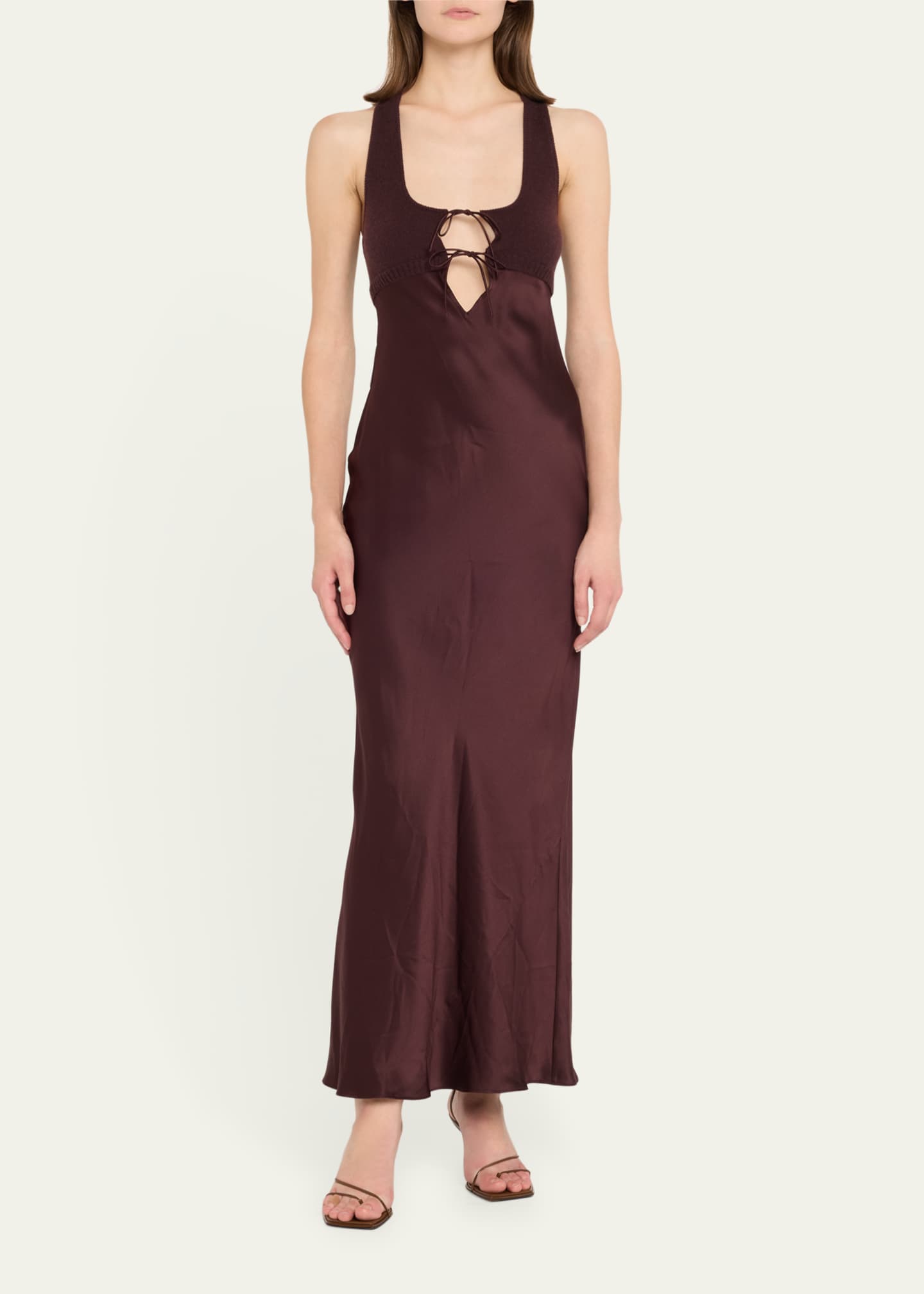 Christopher Esber Monument Cashmere-Silk Combo Maxi Dress - Bergdorf ...