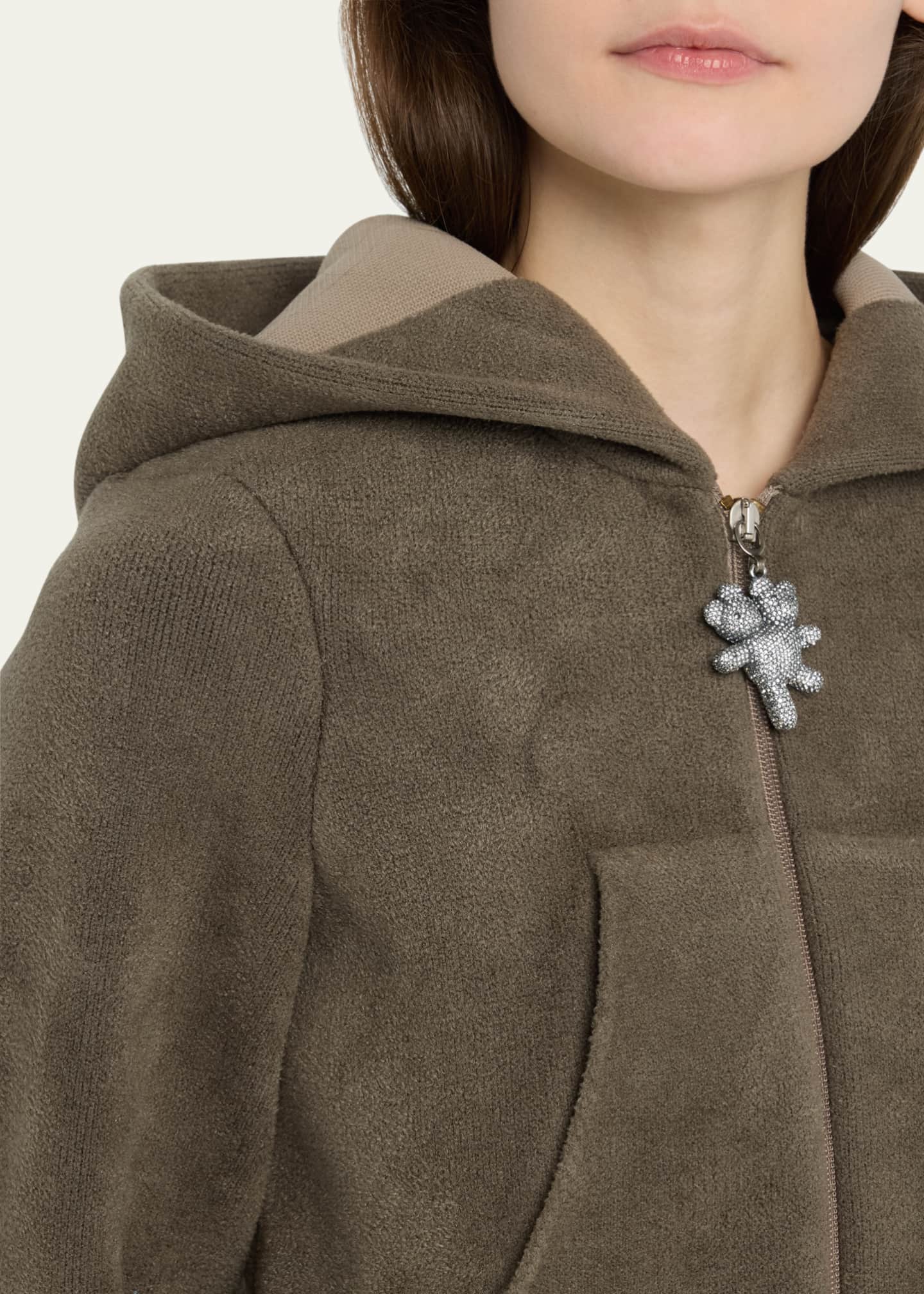 Marc Jacobs Runway Cropped Zip Up Hoodie With Heaven Brand Embroidery ...