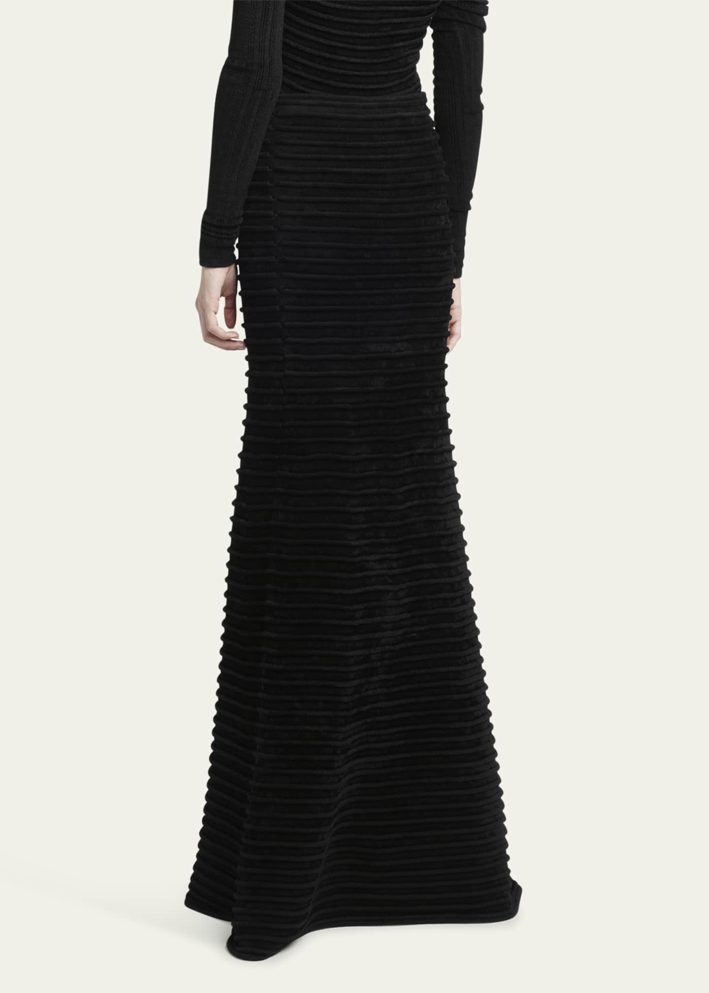 Giorgio Armani Textured Ribbed Ottoman Maxi Skirt - Bergdorf Goodman