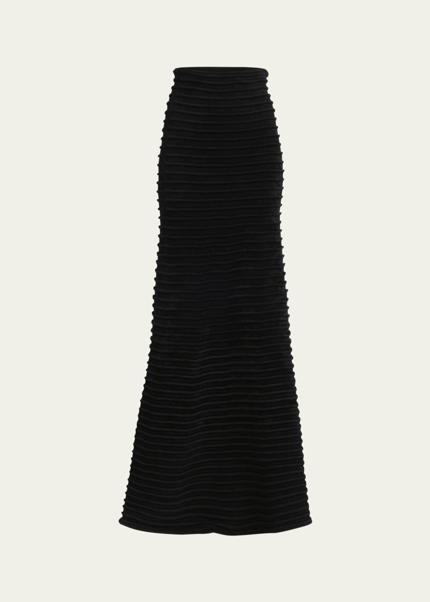 Giorgio Armani Textured Ribbed Ottoman Maxi Skirt - Bergdorf Goodman
