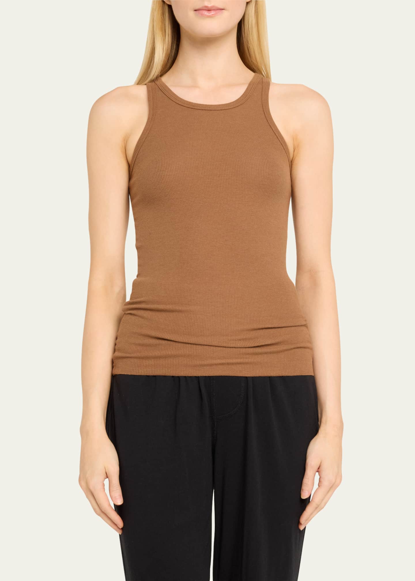 Eterne High-Neck Fitted Tank Top - Bergdorf Goodman