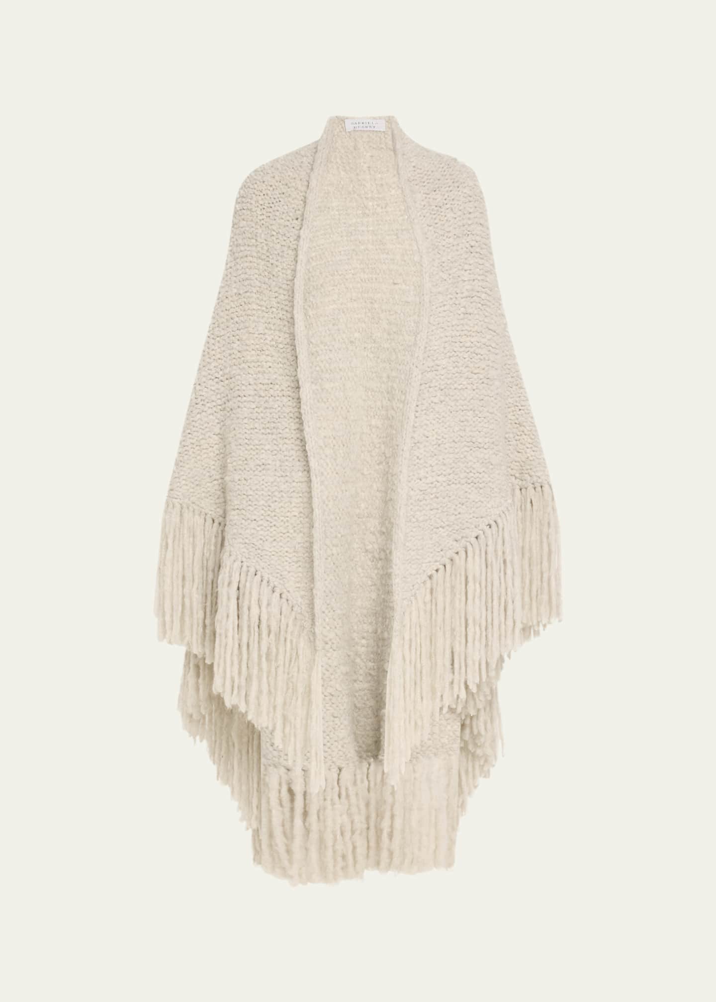 Gabriela Hearst Lauren Fringe Cashmere Wrap - Bergdorf Goodman