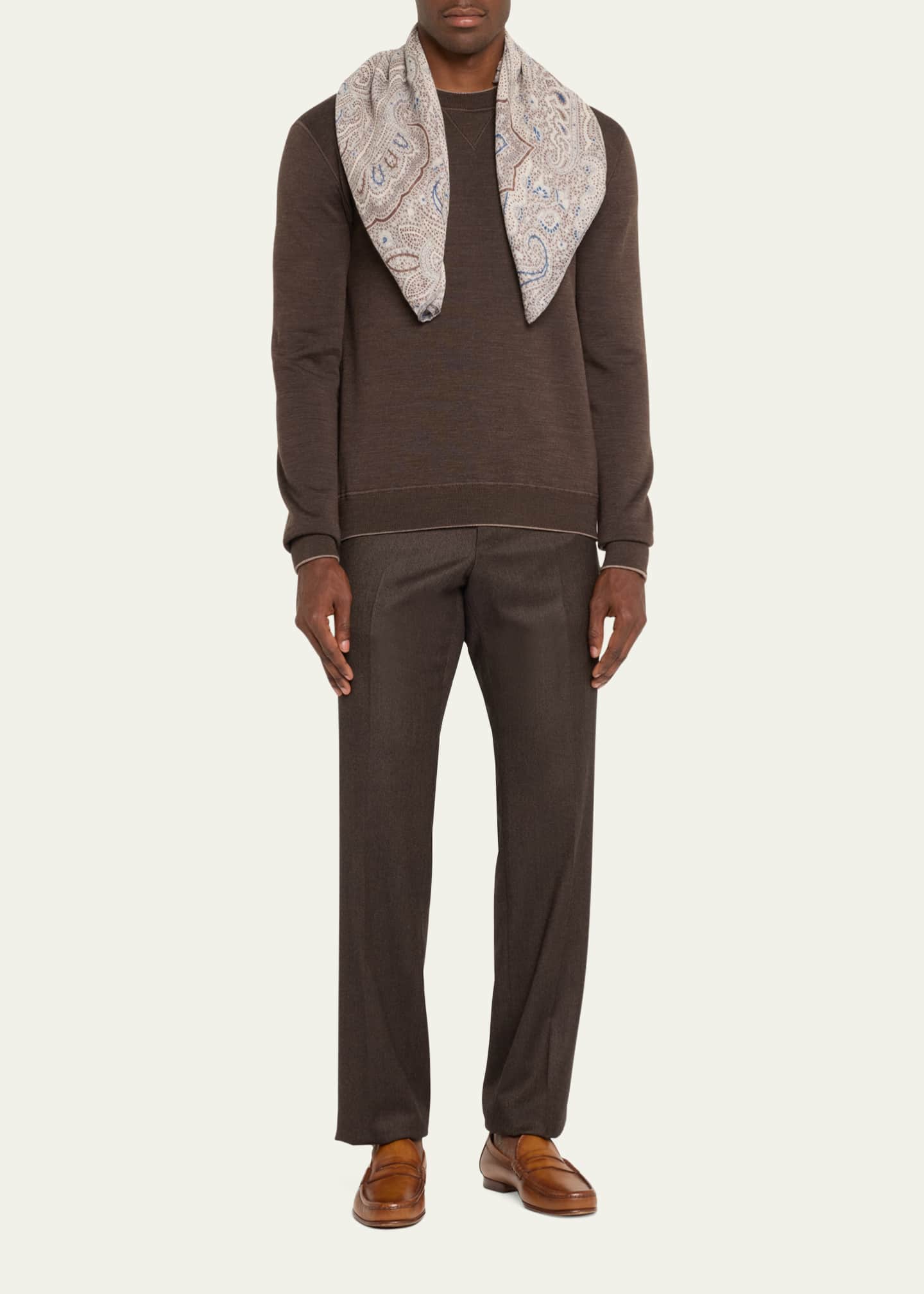 Rosi Collection Men's Cashmere Paisley-Print Scarf - Bergdorf Goodman