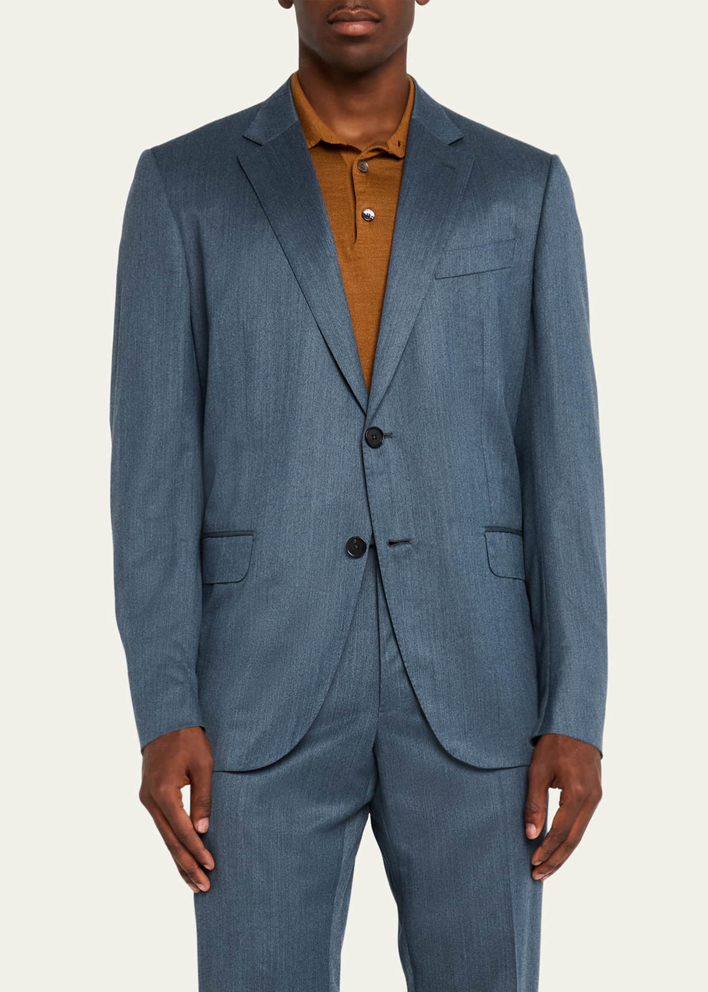 ZEGNA Men's Centoventimila Wool Denim Suit - Bergdorf Goodman