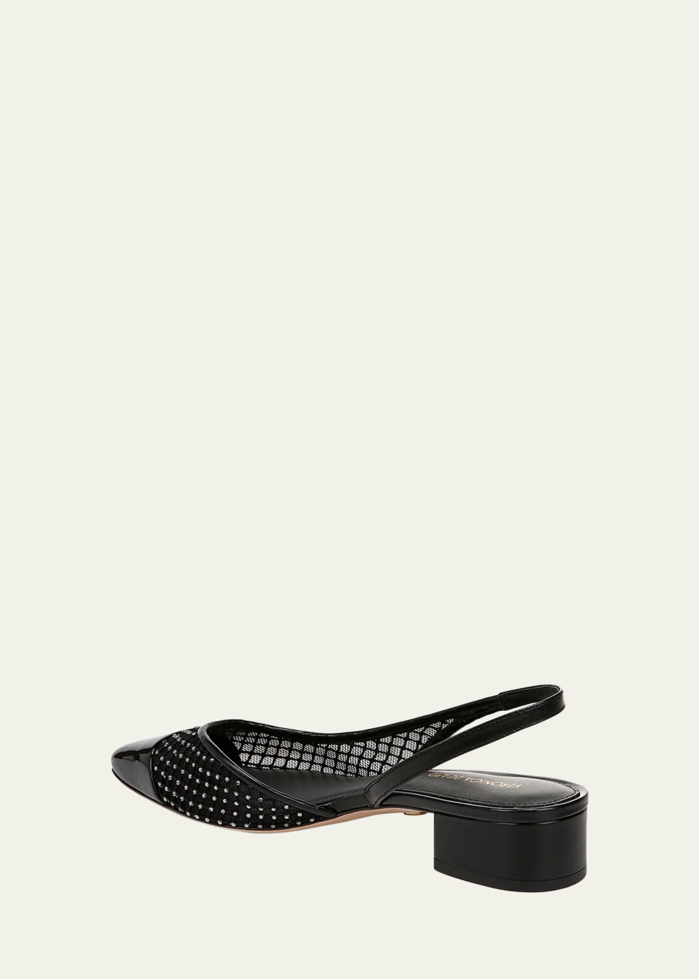 Veronica Beard Cecile Net Leather Slingback Ballerina Flats - Bergdorf ...