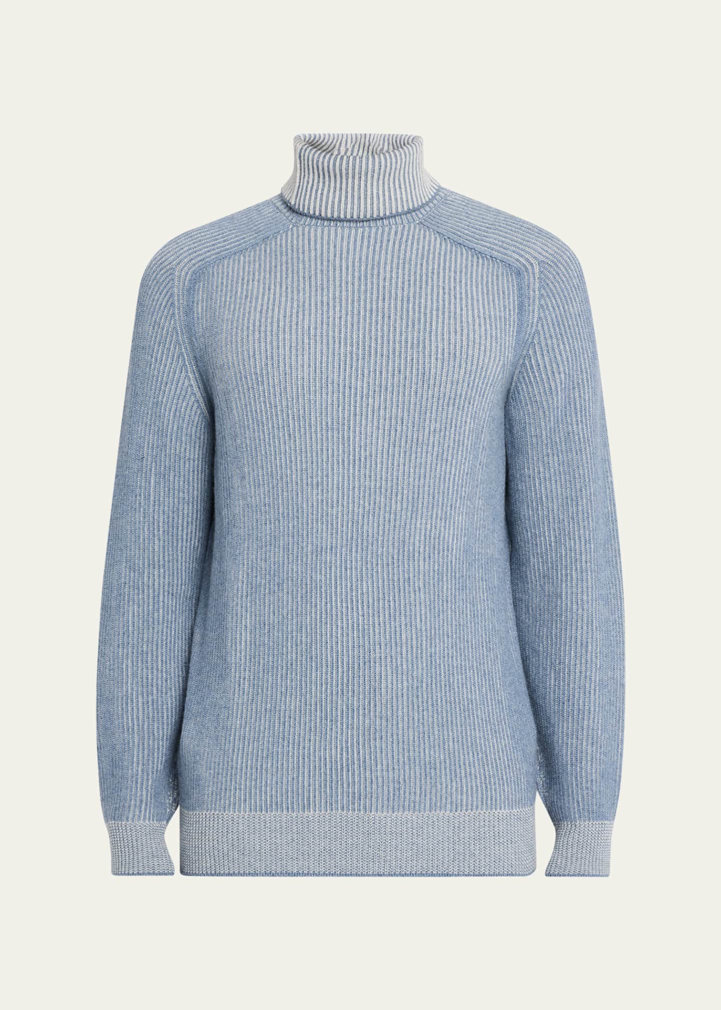 Sease Men's Dinghy Roll Cashmere Rib Turtleneck Sweater - Bergdorf Goodman