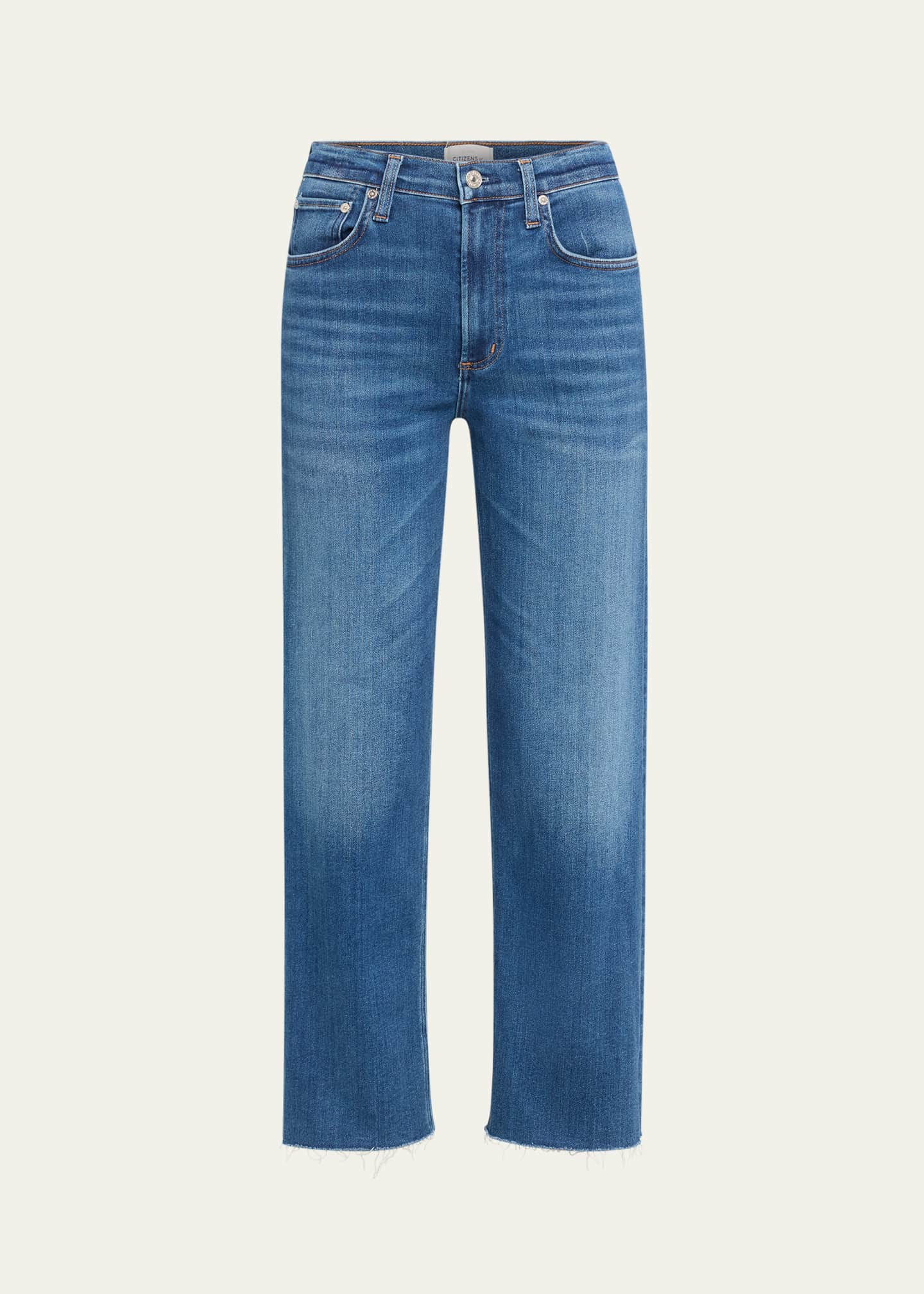 Citizens of Humanity Palma Straight Raw Hem Jeans - Bergdorf Goodman