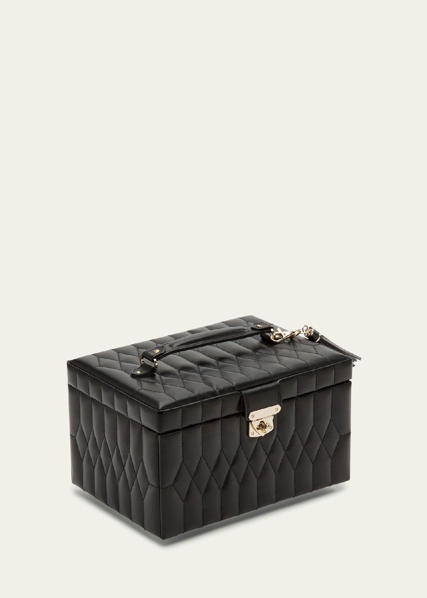 WOLF Caroline Black Medium Jewelry Case - Bergdorf Goodman