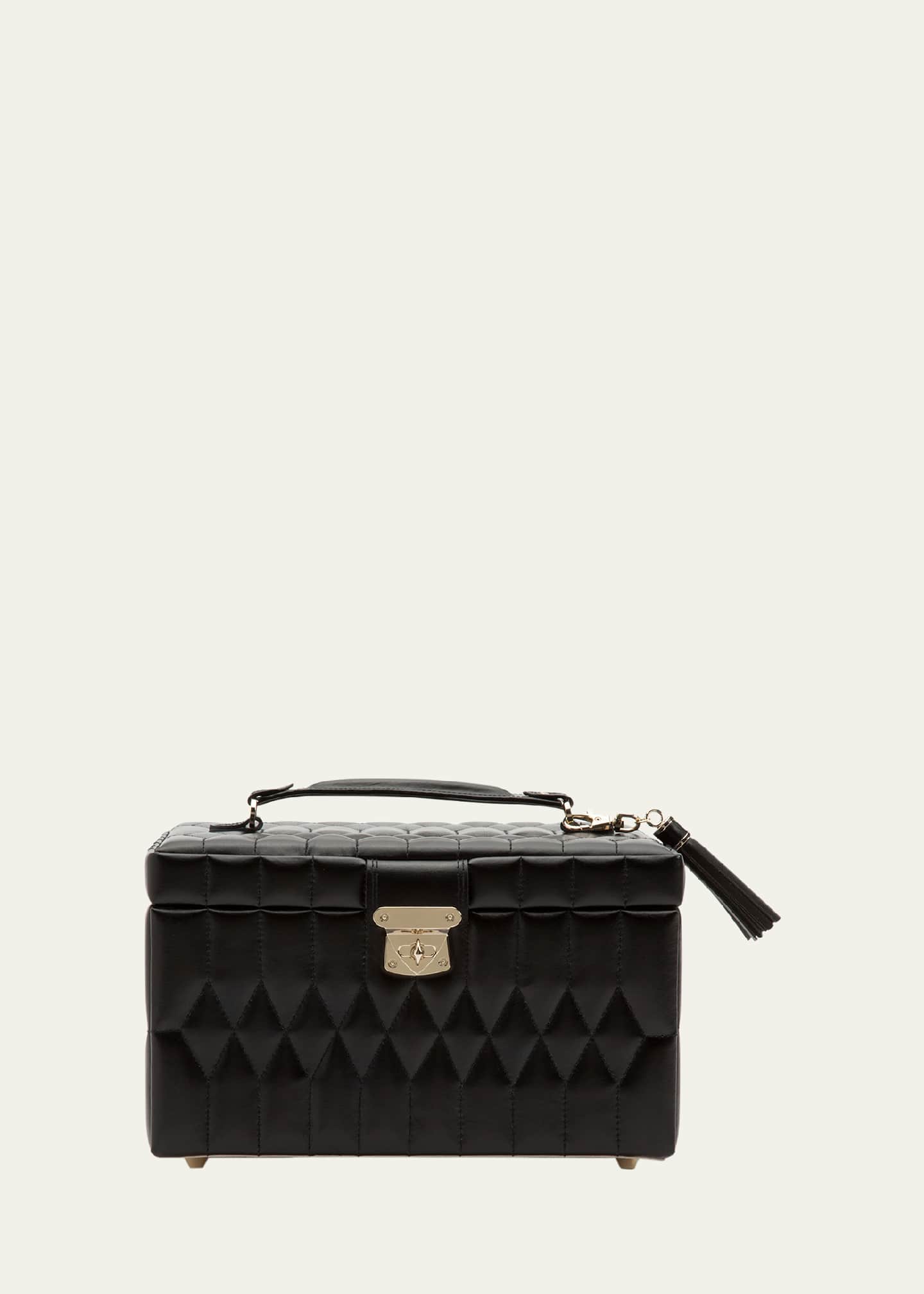 WOLF Caroline Black Medium Jewelry Case - Bergdorf Goodman