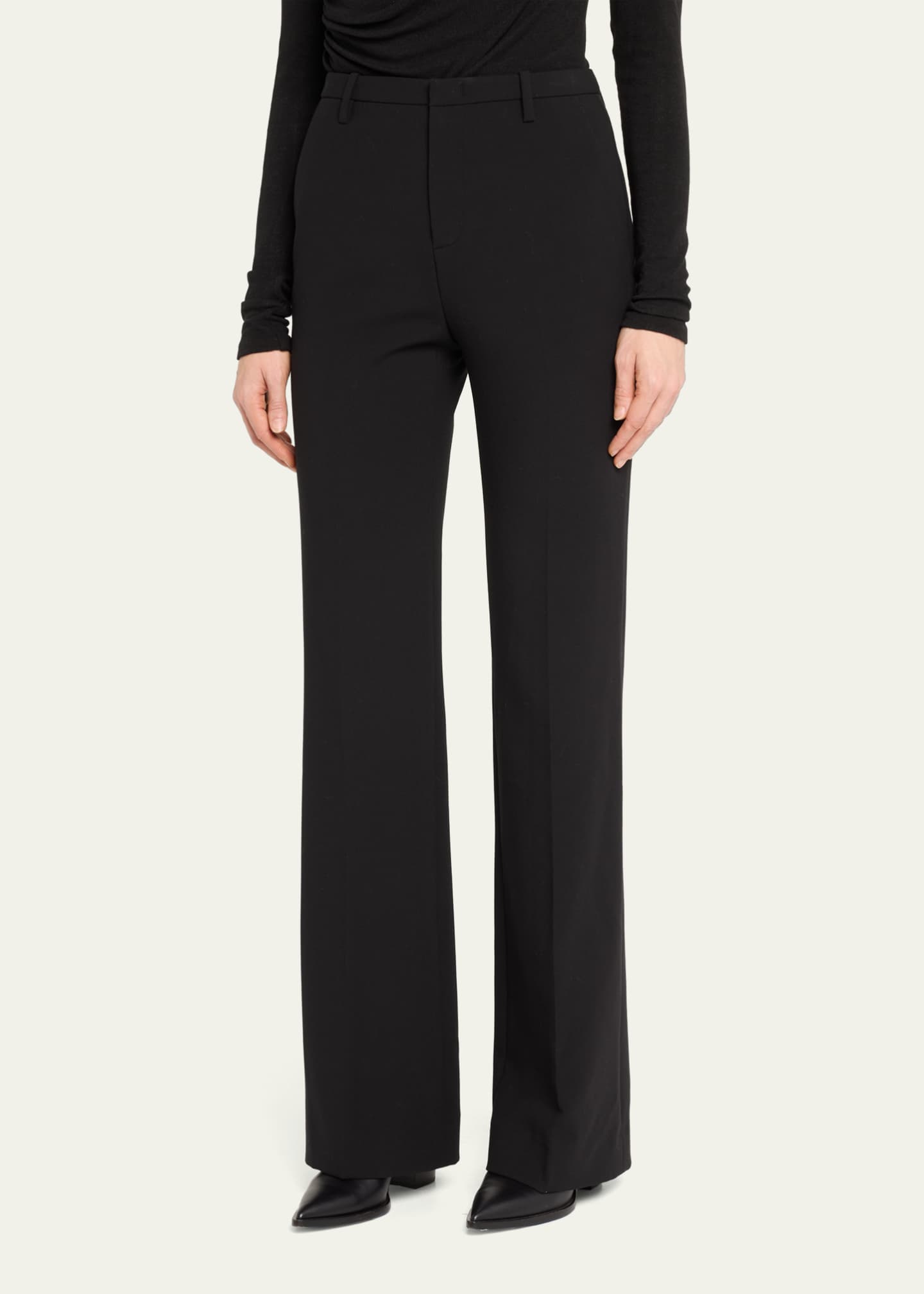Vince Mid-Rise Tailored Flare Pants - Bergdorf Goodman