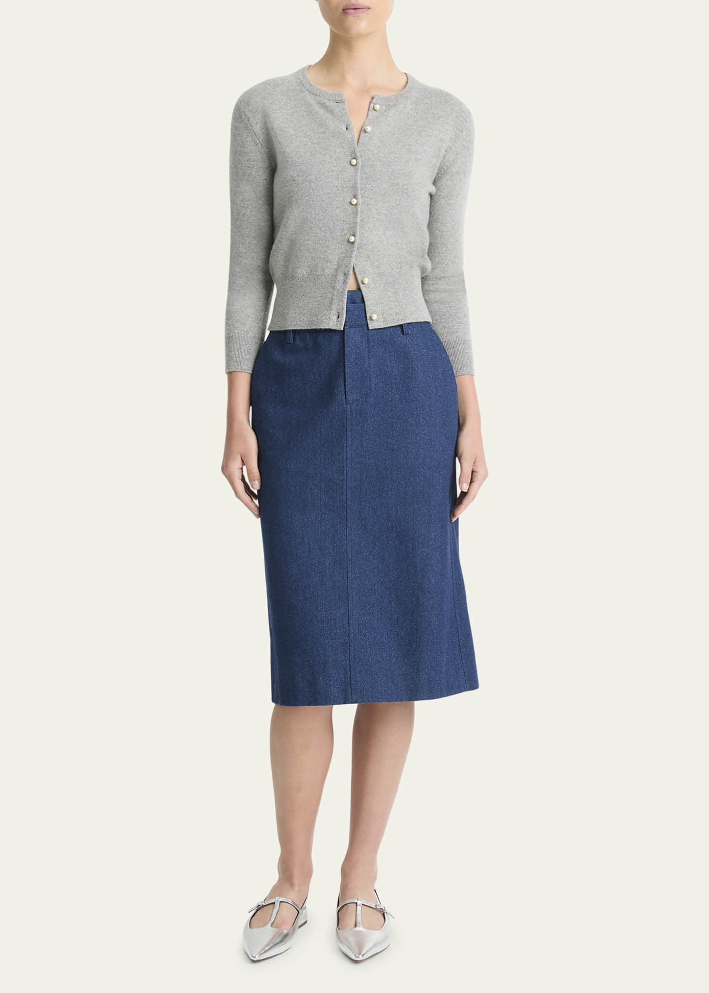 Vince Wool and Cashmere Pearly Button Cardigan - Bergdorf Goodman