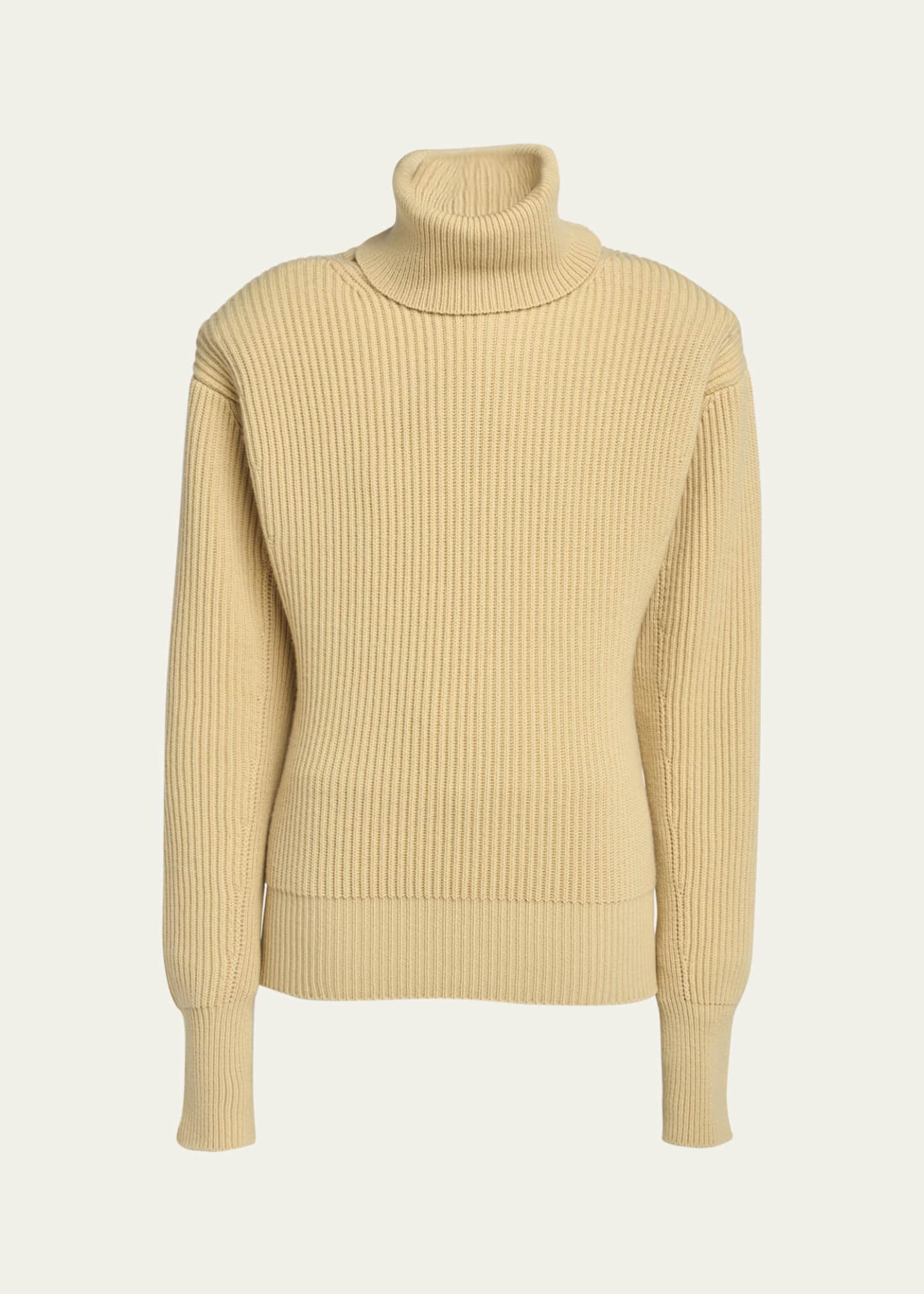 Stella McCartney Cashmere Ribbed Foldover Turtleneck - Bergdorf Goodman