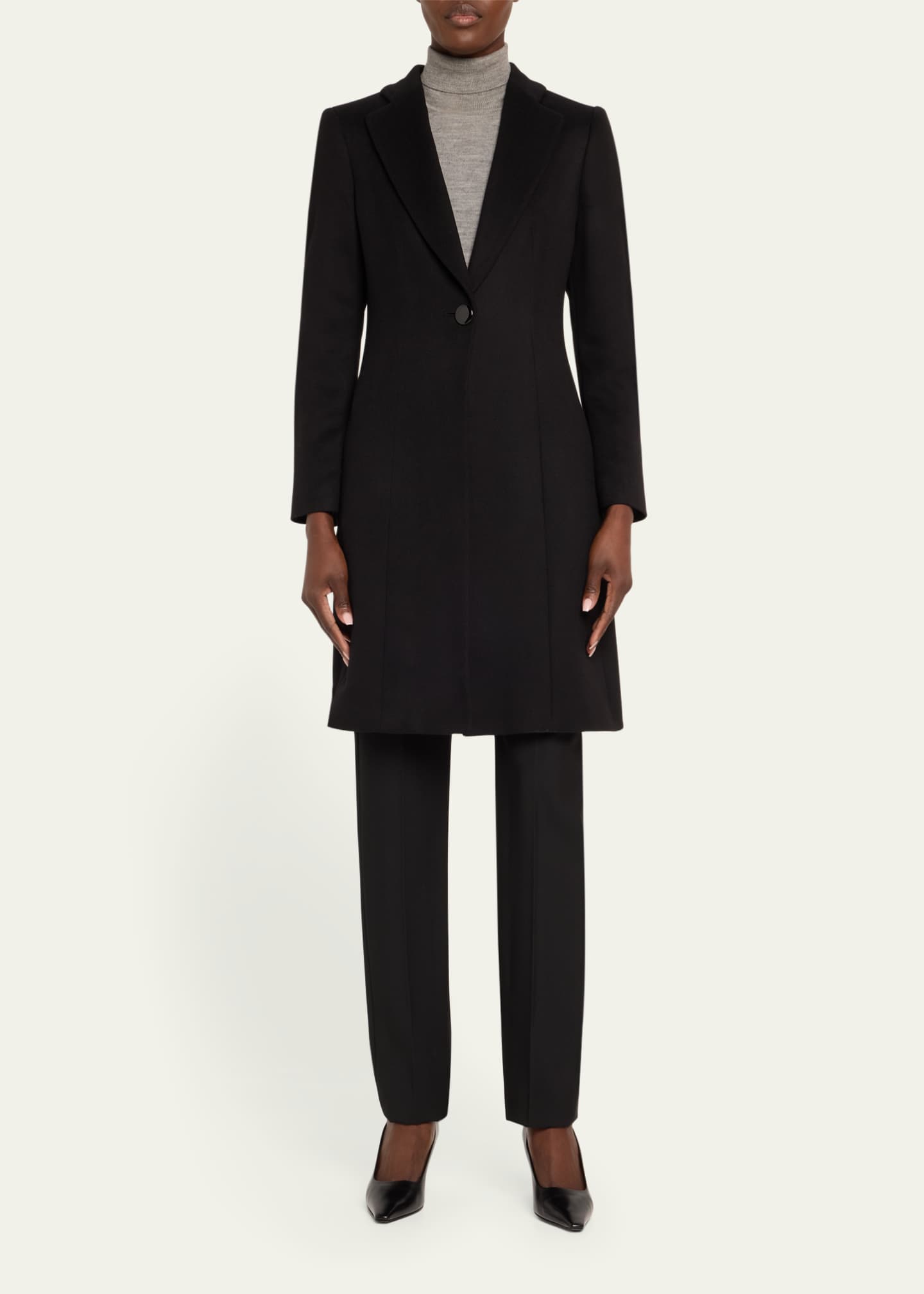 Giorgio Armani Essentials Cashmere One Button Coat - Bergdorf Goodman