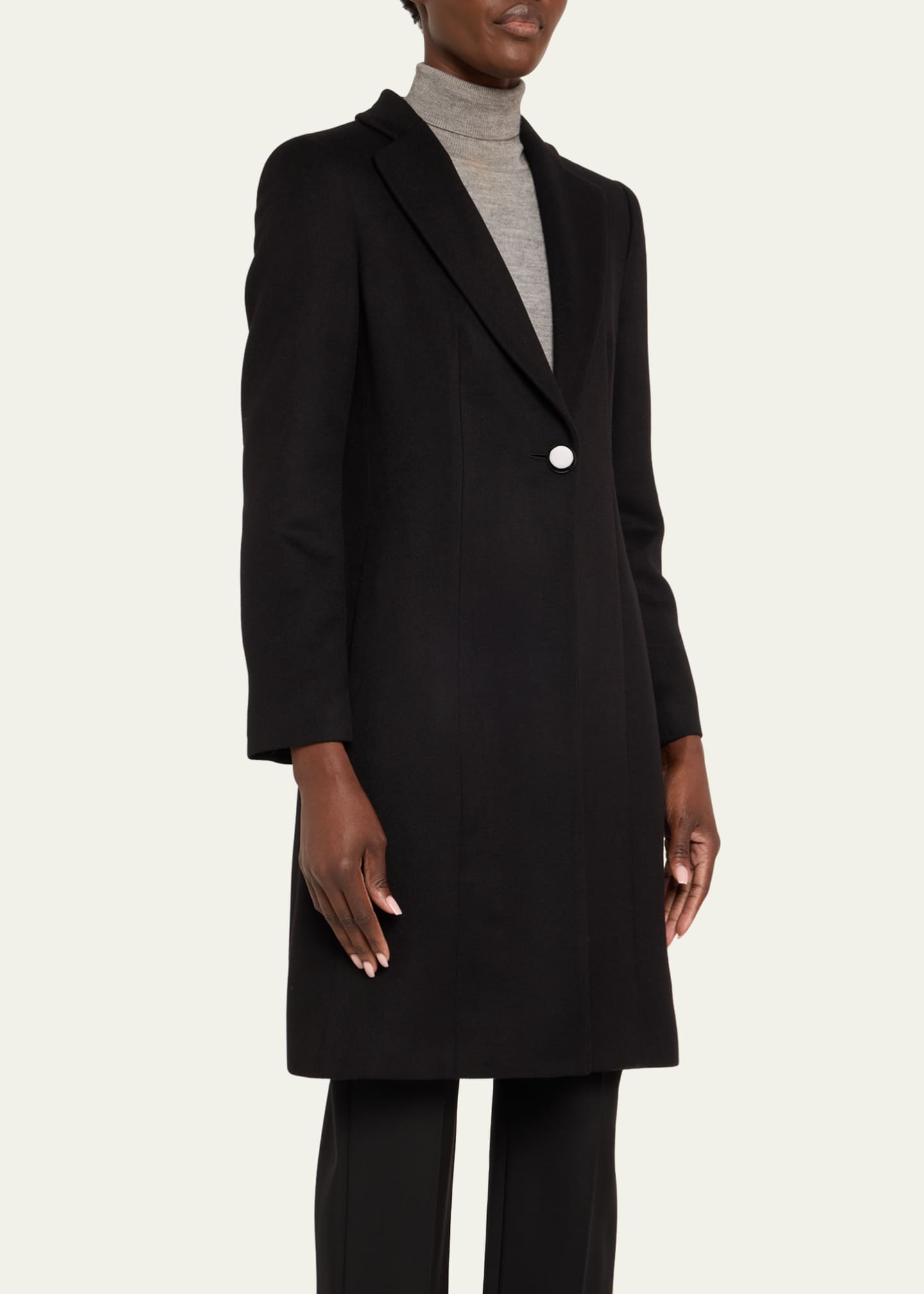 Giorgio Armani Essentials Cashmere One Button Coat - Bergdorf Goodman