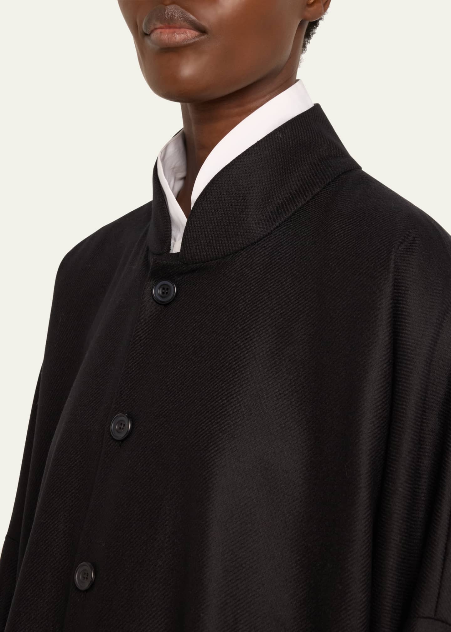 Eskandar Button-Front Imperial Jacket w/ Chinese Collar (Mid Plus ...