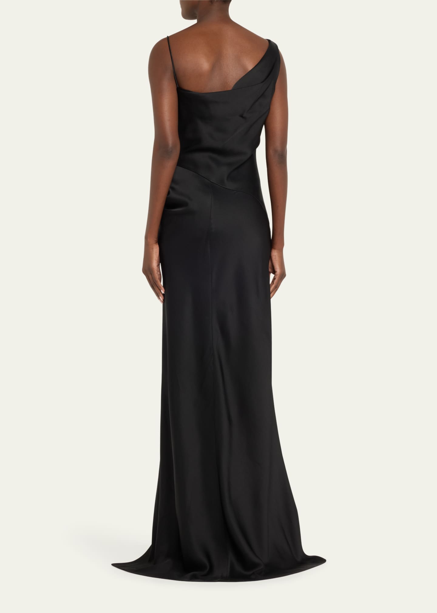Dries Van Noten Deyon Draped One-Shoulder Gown with Ruffle Detail ...