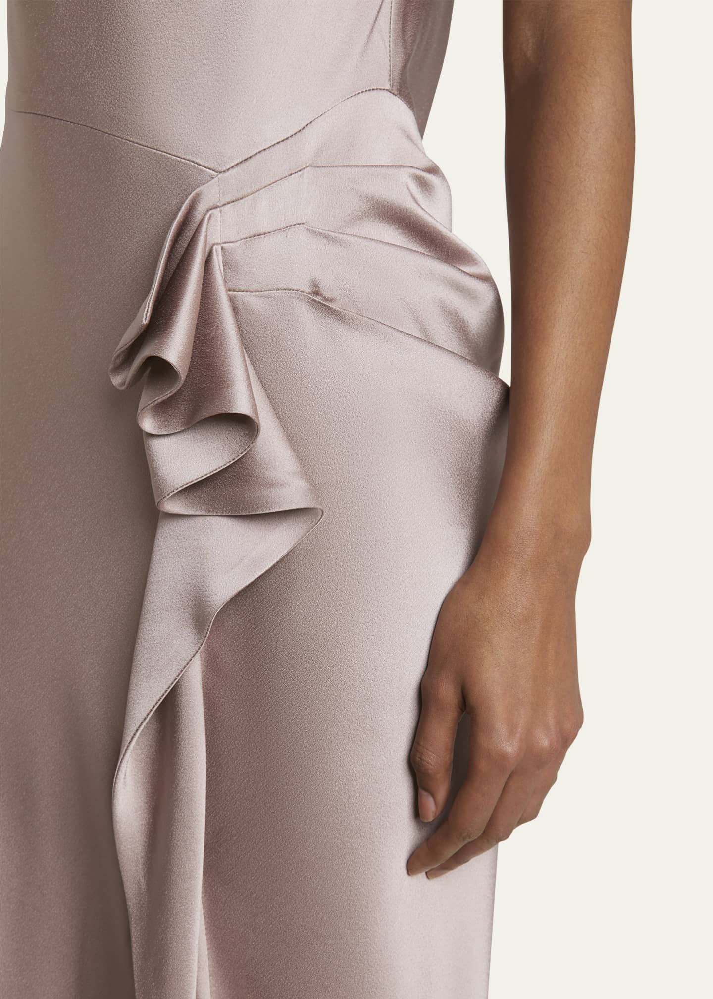 Dries Van Noten Deyon Draped One-Shoulder Gown with Ruffle Detail - Bergdorf Goodman