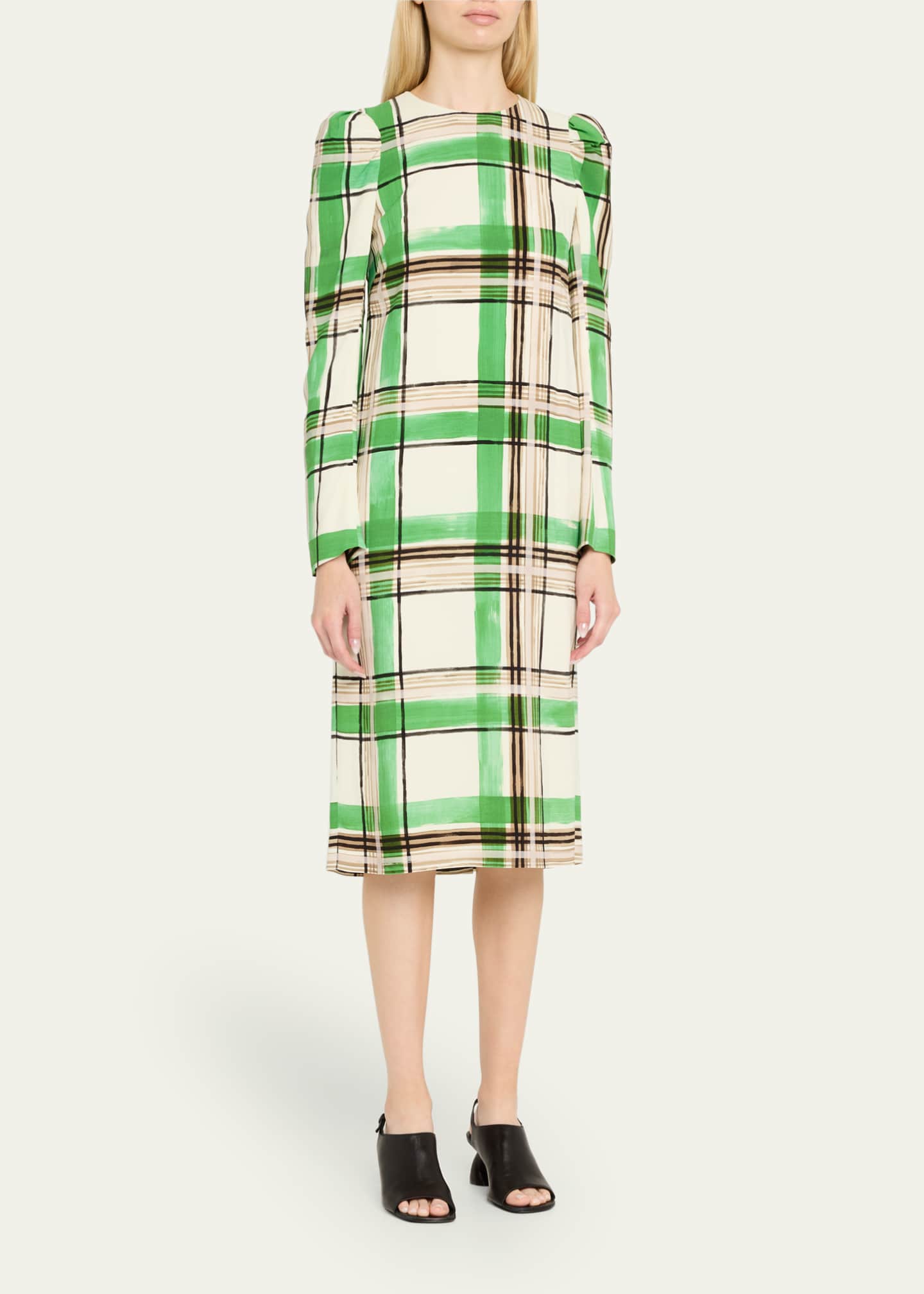 Dries Van Noten Duffy Paint Stroke Print Dress - Bergdorf Goodman