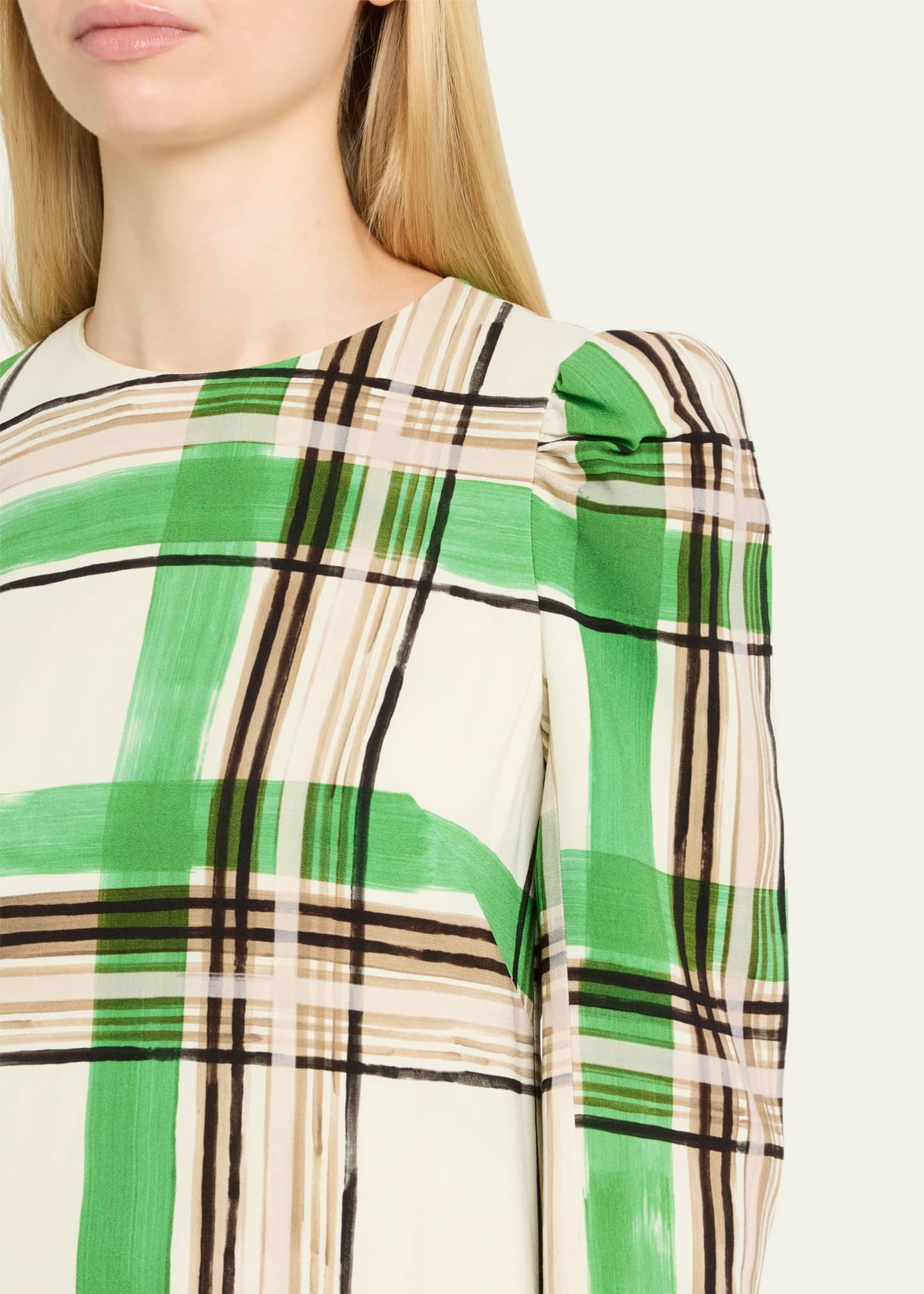 Dries Van Noten Duffy Paint Stroke Print Dress - Bergdorf Goodman