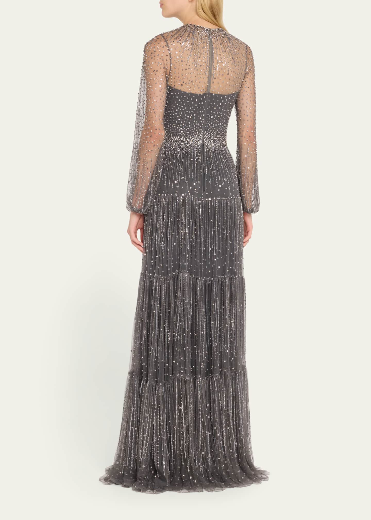 Jenny Packham Solar Beaded Crystal Tulle Gown - Bergdorf Goodman