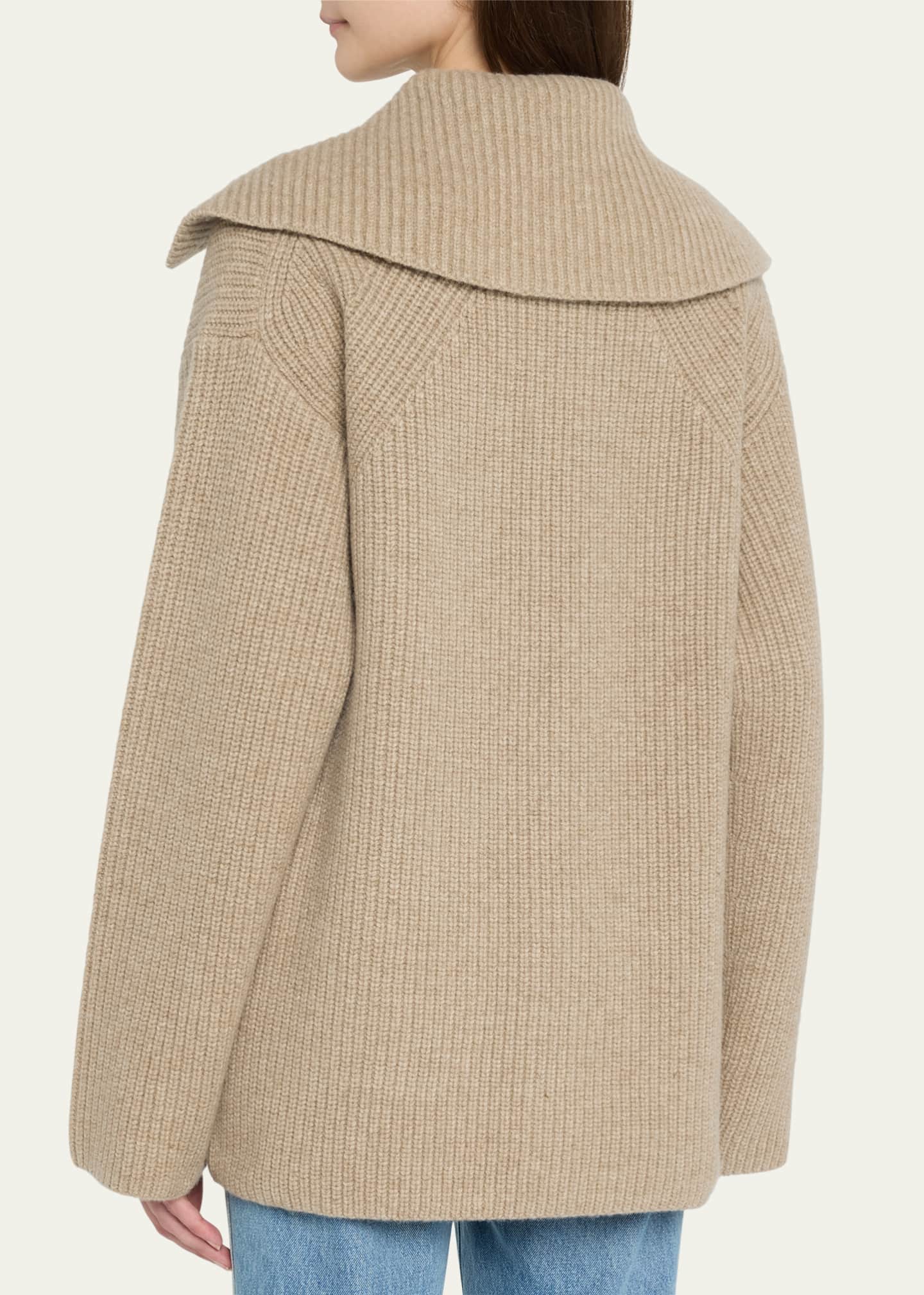 SIMKHAI Hollie Collared Merino Wool Cardigan - Bergdorf Goodman