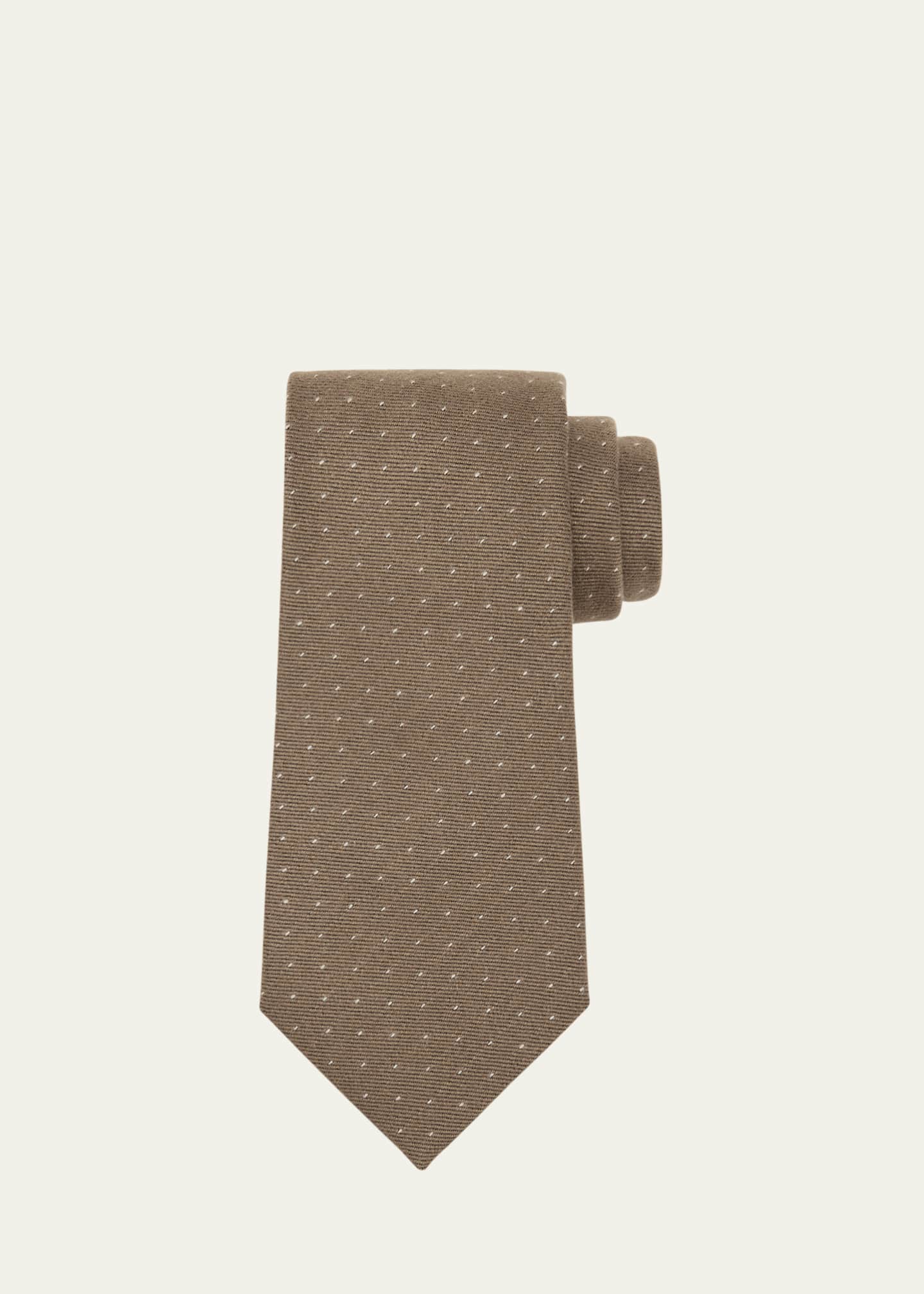 Ralph Lauren Men's Pindot Silk-Cashmere Tie - Bergdorf Goodman