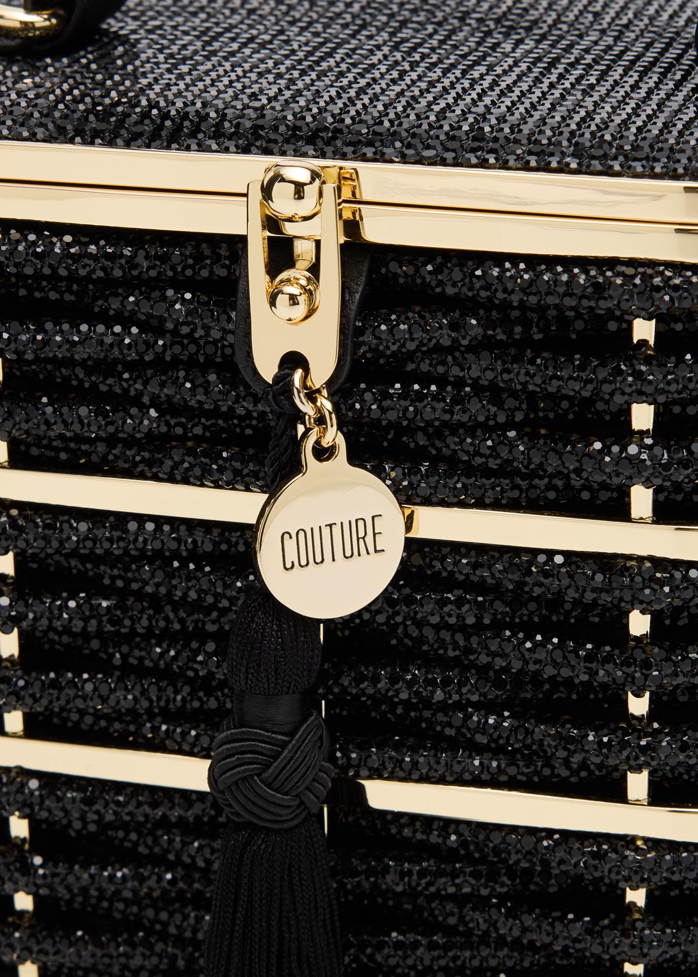 Judith Leiber Couture Willow Woven Crystal Basket Top-Handle Bag ...