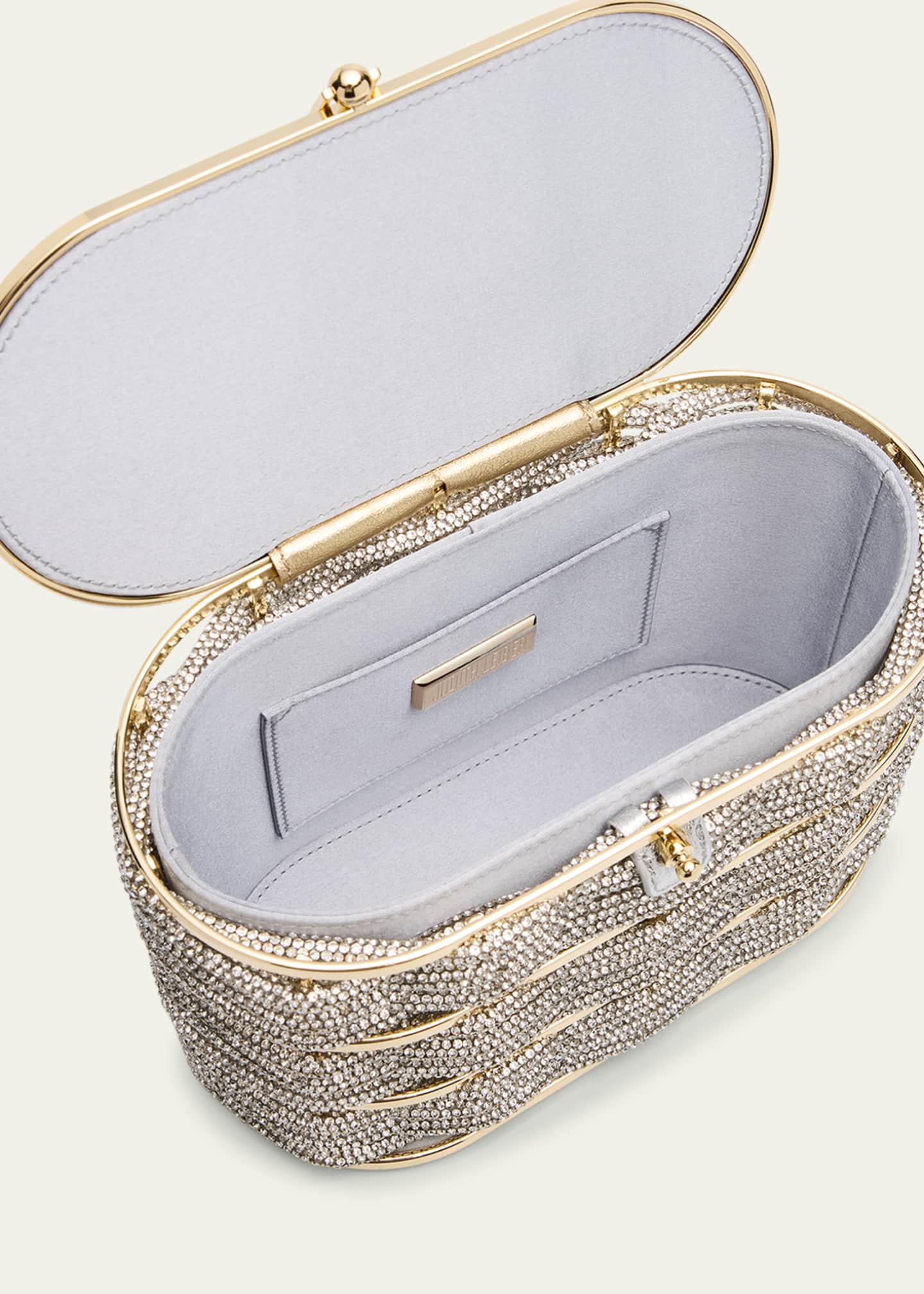 Judith Leiber Couture Willow Woven Crystal Basket Top-Handle Bag ...
