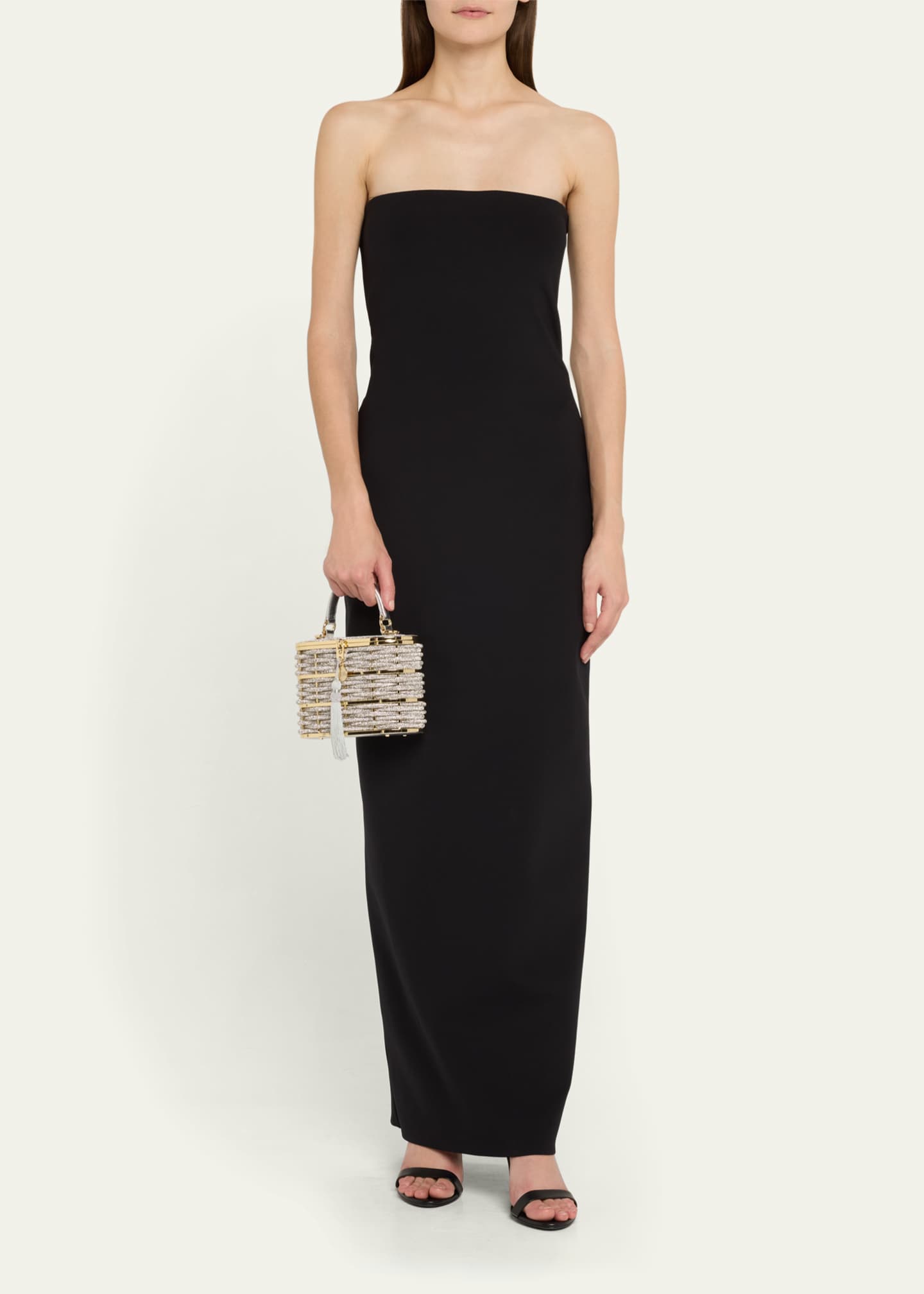 Judith Leiber Couture Willow Woven Crystal Basket Top-Handle Bag ...