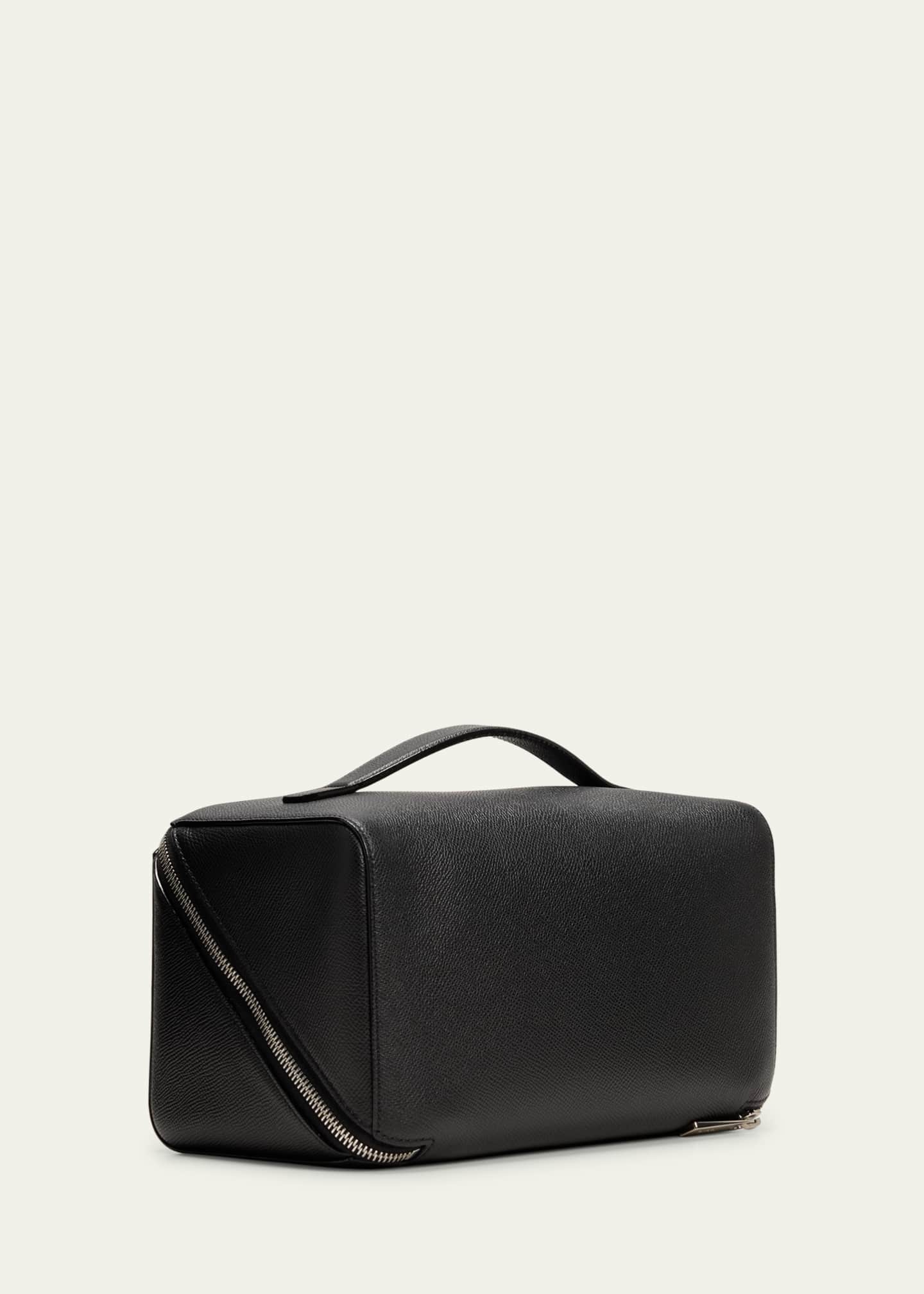 Valextra Men's V-Line Soft Leather Toiletry Bag - Bergdorf Goodman