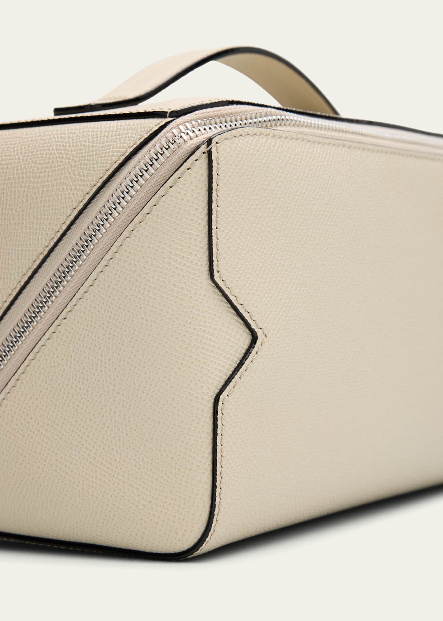 Valextra Men's V-Line Soft Leather Toiletry Bag - Bergdorf Goodman