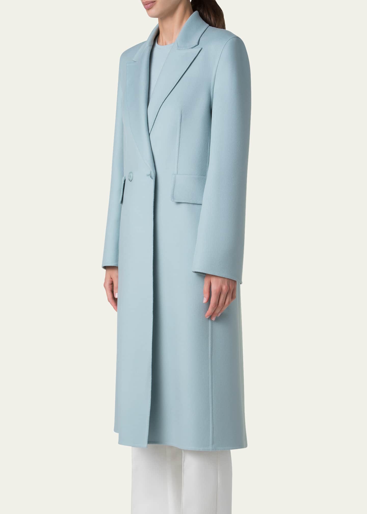 Akris Zelda Cashmere Double-Breasted Coat - Bergdorf Goodman