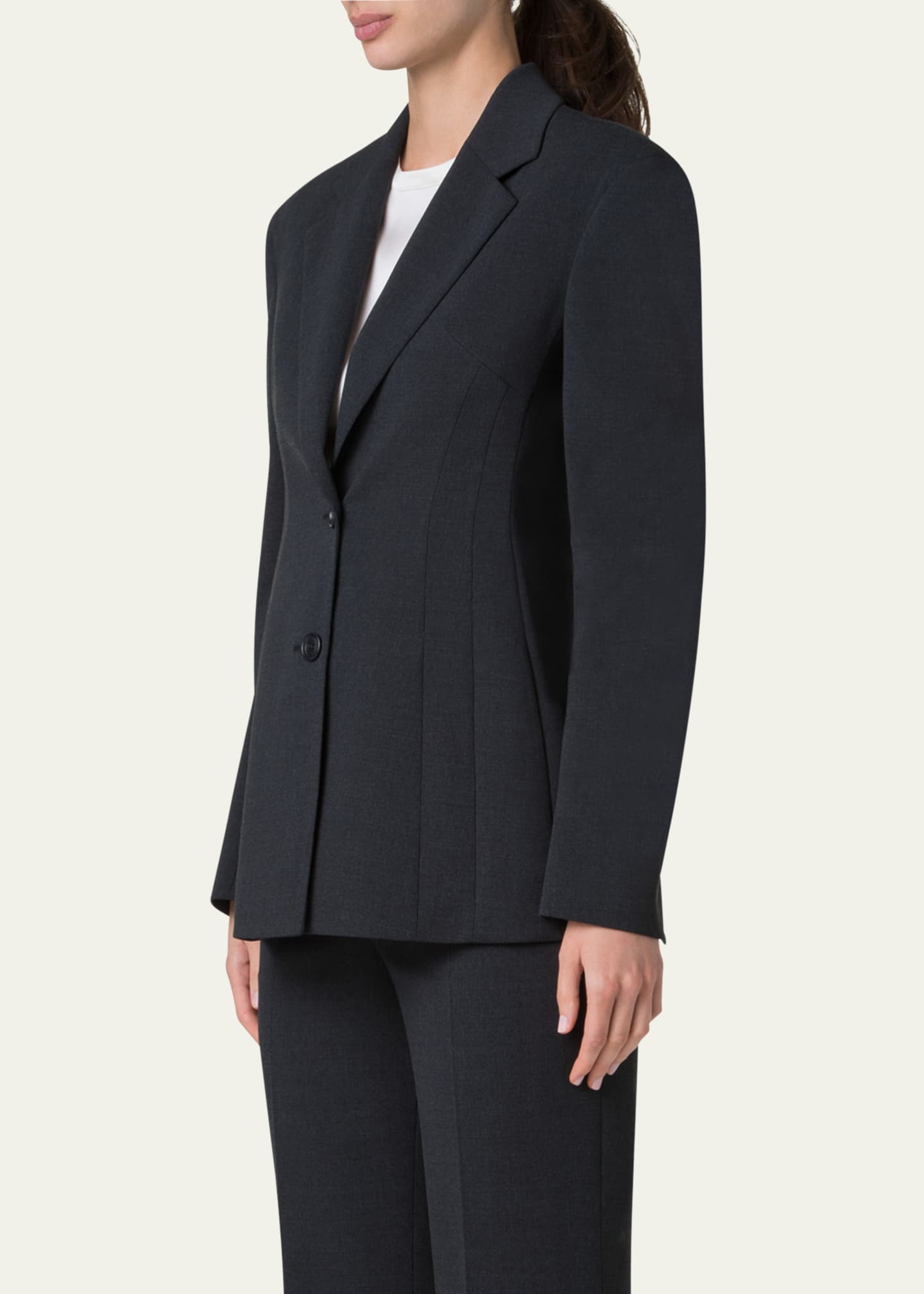 Akris Walker Wool Stretch Jacket - Bergdorf Goodman