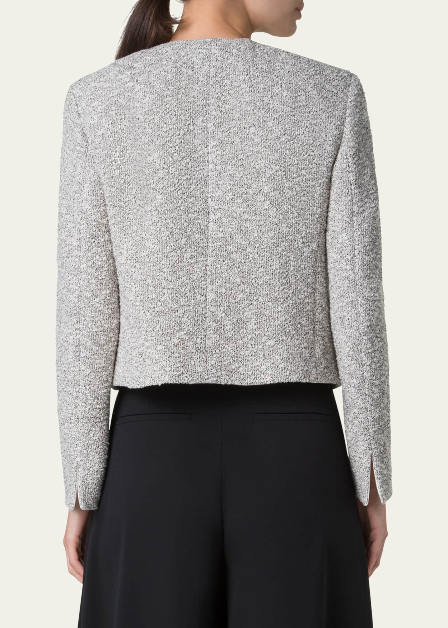 Akris Adriana Short Tweed Boucle Jacket - Bergdorf Goodman